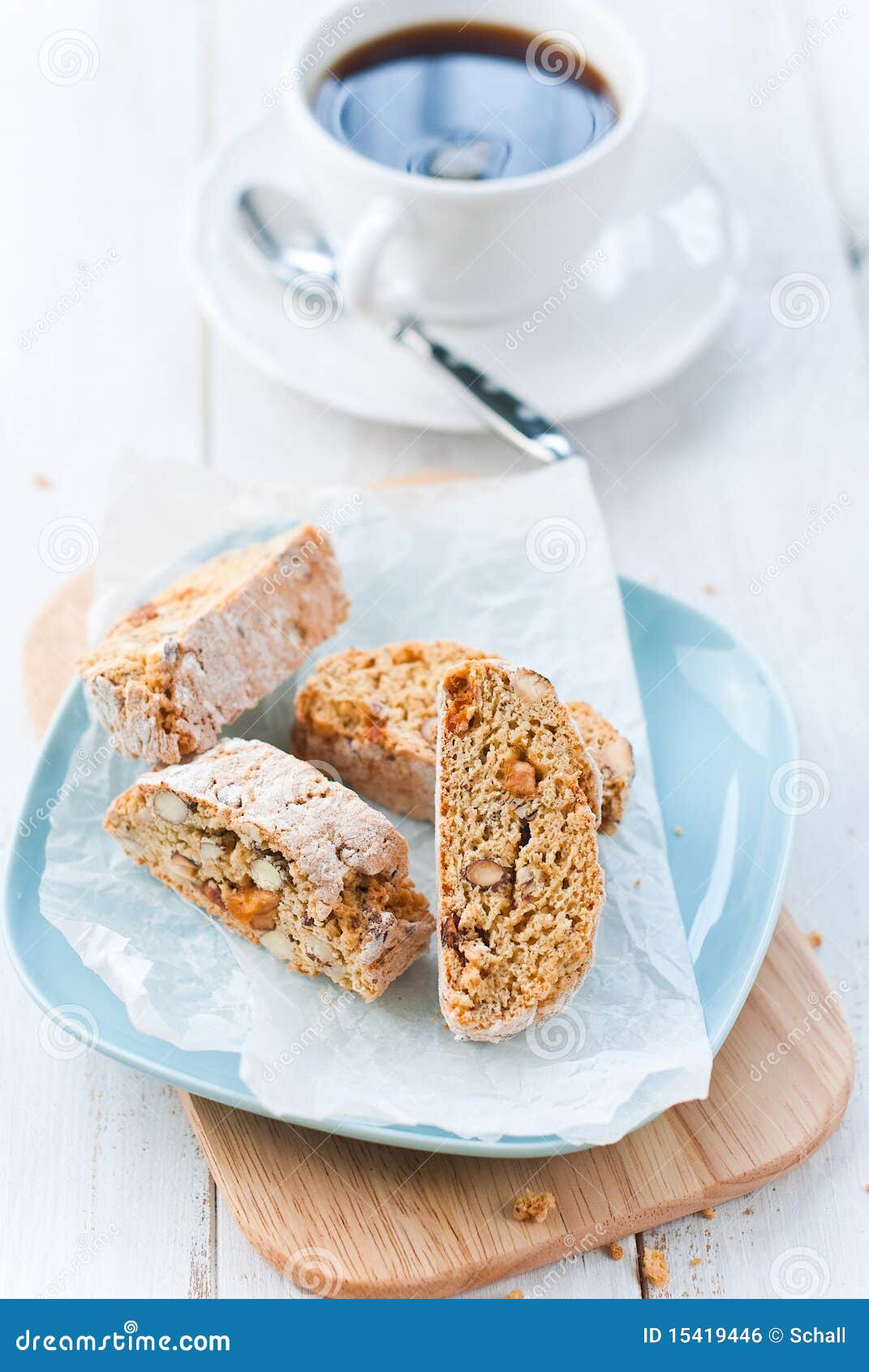 Biscotti stock photo. Image of chocolate, dessert, almond - 15419446