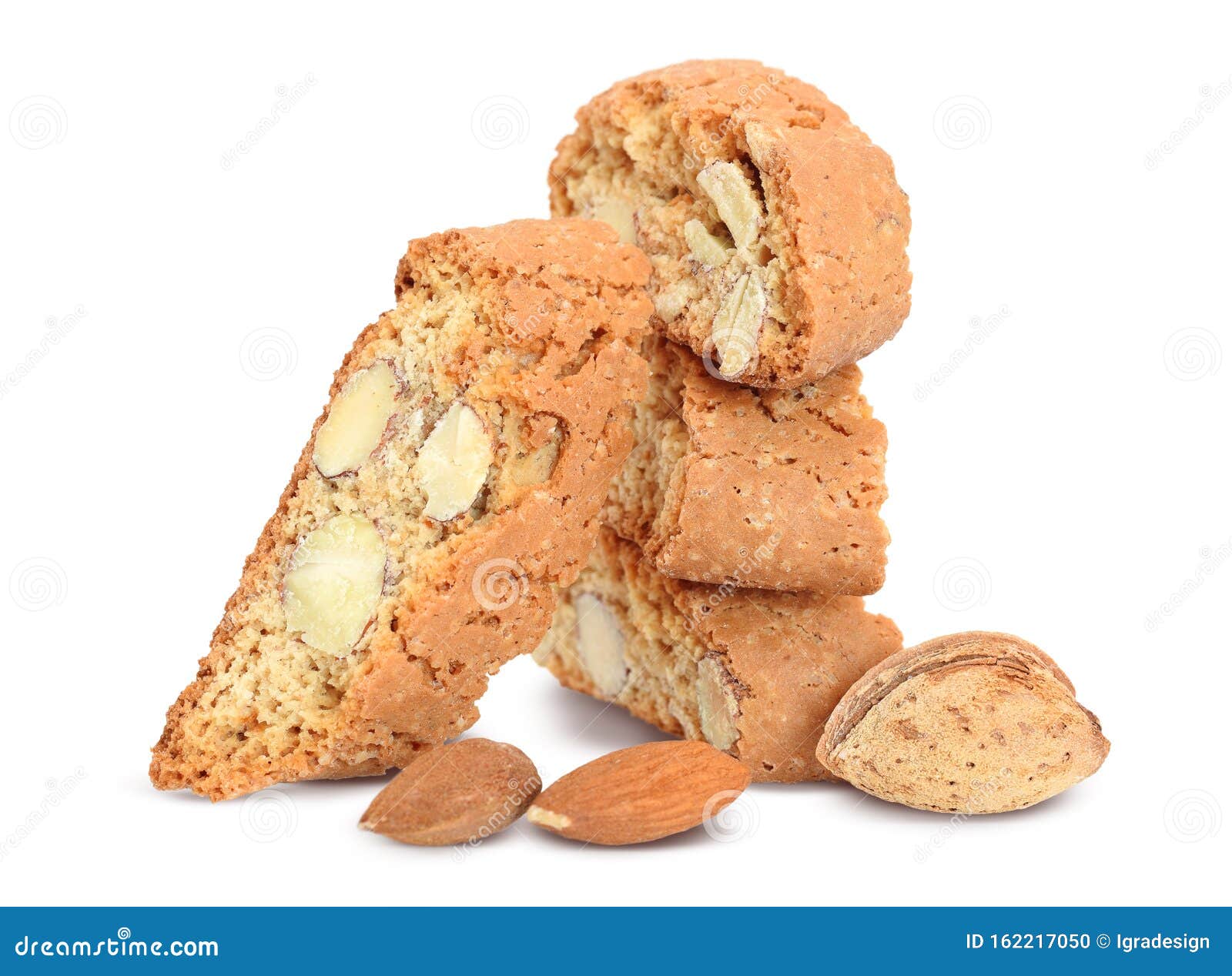 Biscotti with Almond Italian Pastry Stock Photo - Image of cuisine ...