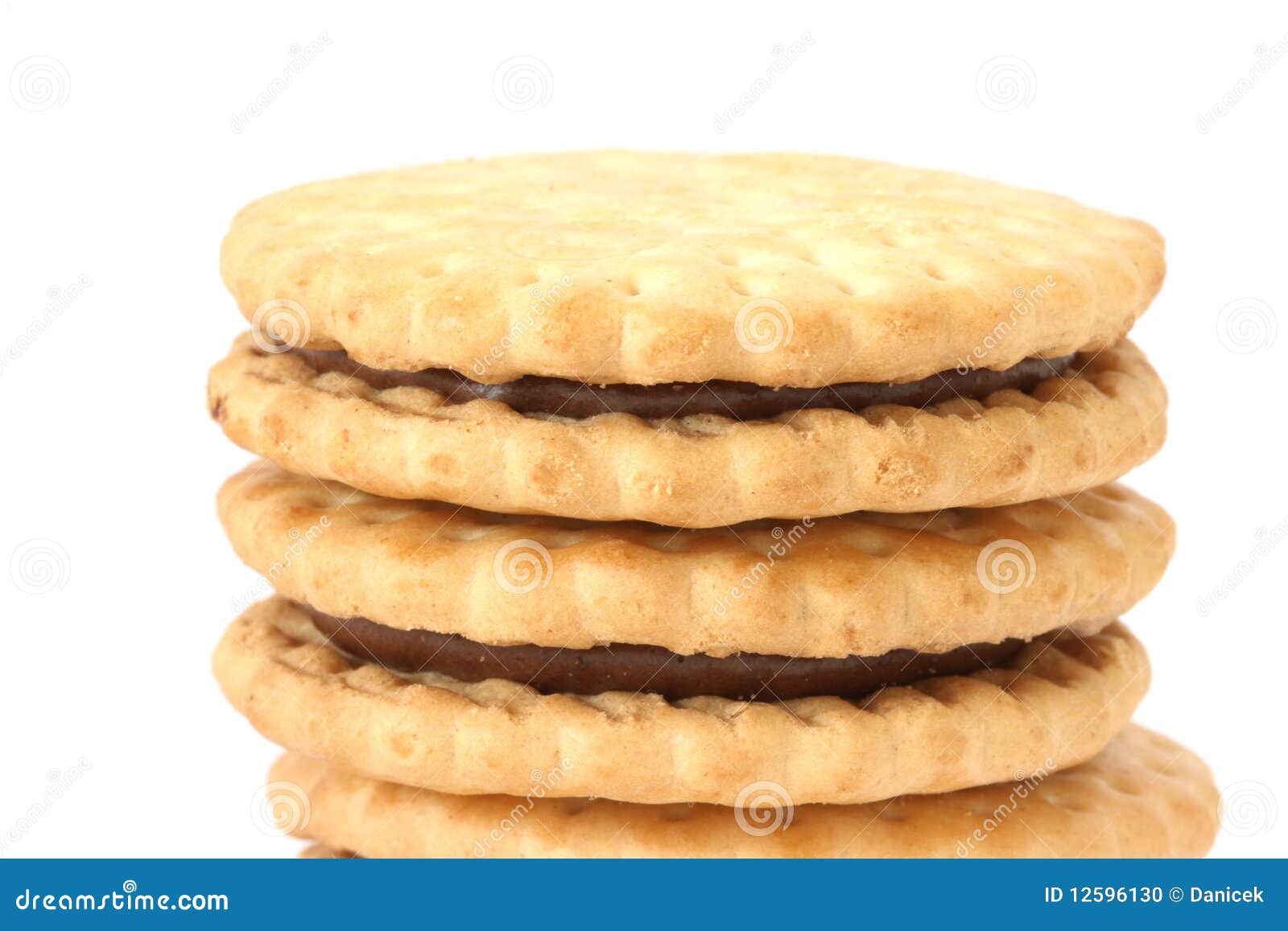 Biscotti rotondi fotografia stock. Immagine di cracker - 12596130