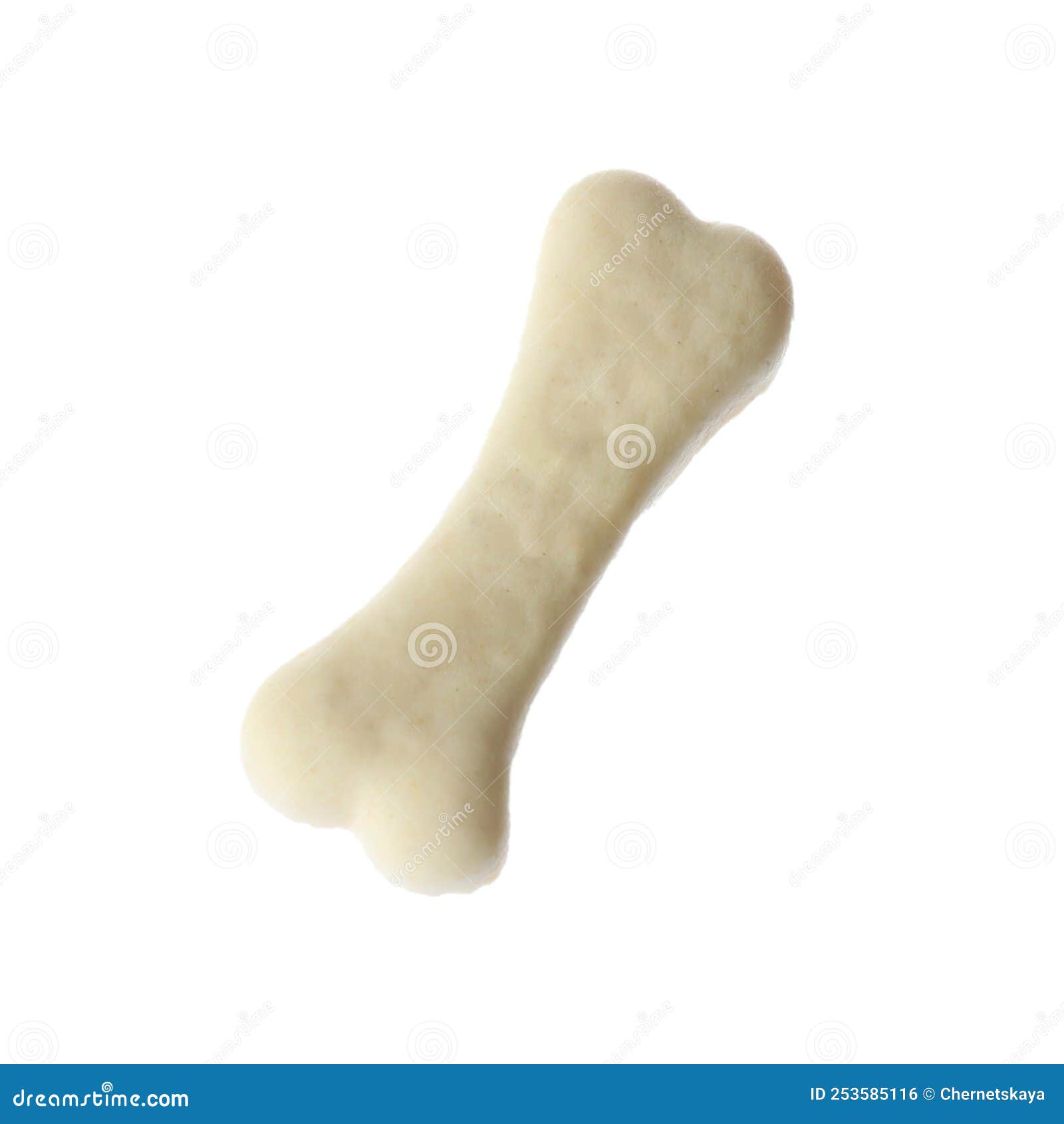 Biscotto Di Cane a Forma Di Osso Isolato Su Bianco Fotografia Stock ...