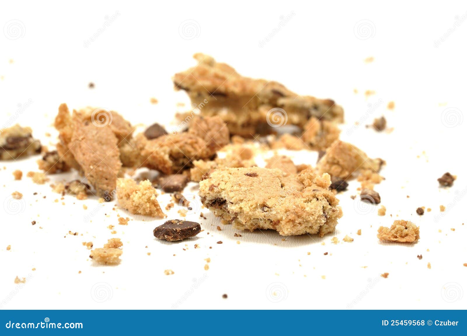 Biscotto sbriciolato fotografia stock. Immagine di dolce - 25459568