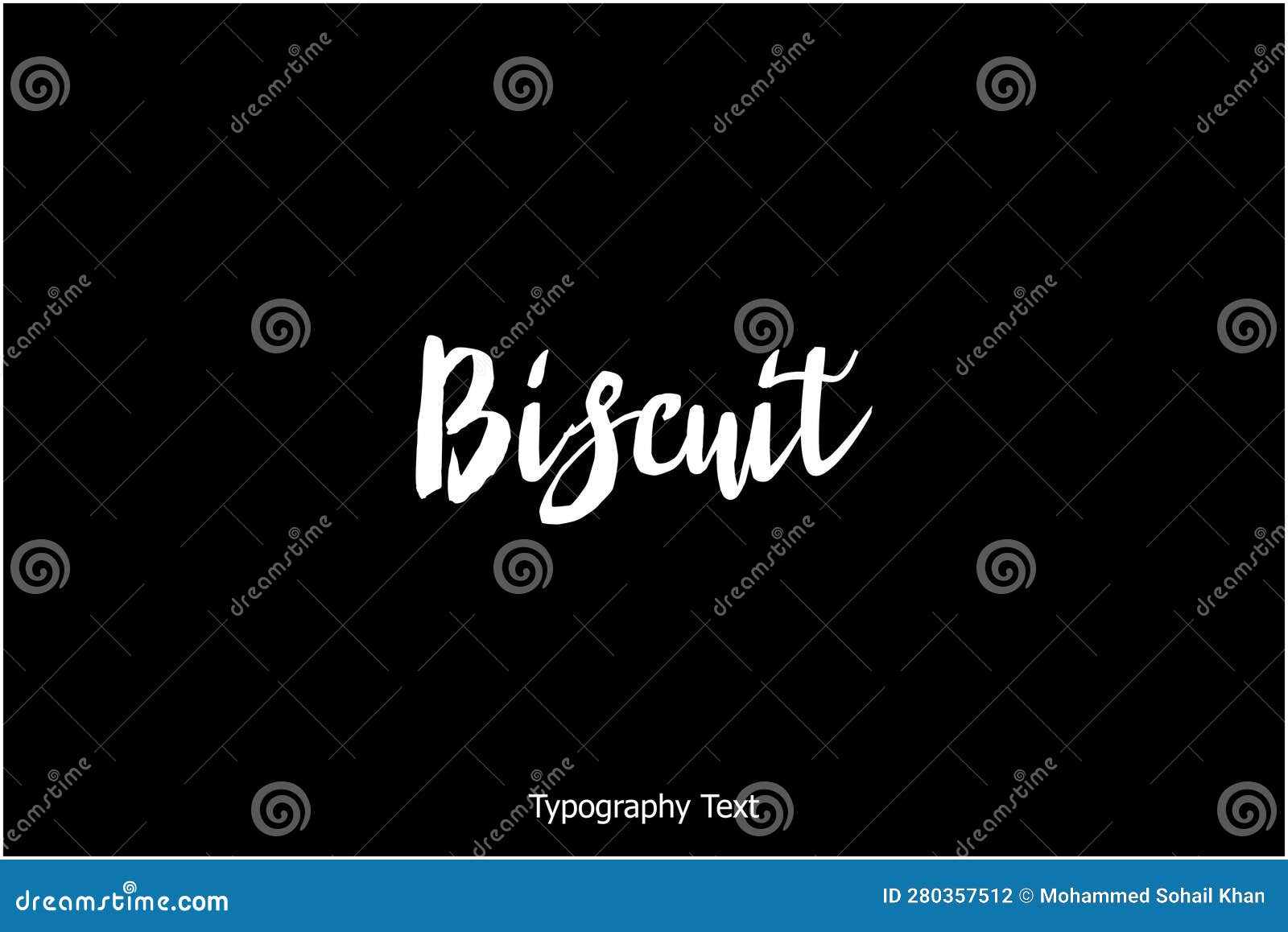 Biscuit Bold Typography Text Lettering Quote Vector Design Stock Vector ...