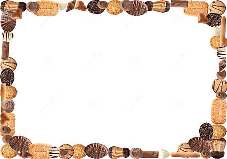 Biscuit frame stock photo. Image of cookies, cakes, biscuits - 23479272