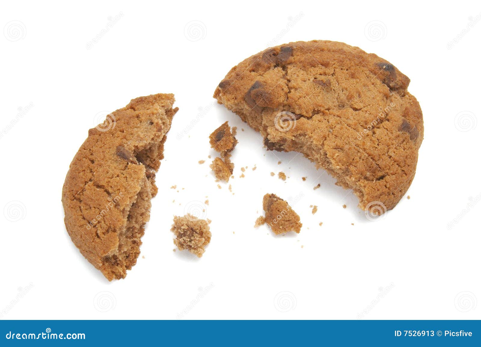 Biscuit half stock image. Image of chocolates, cutout - 7526913
