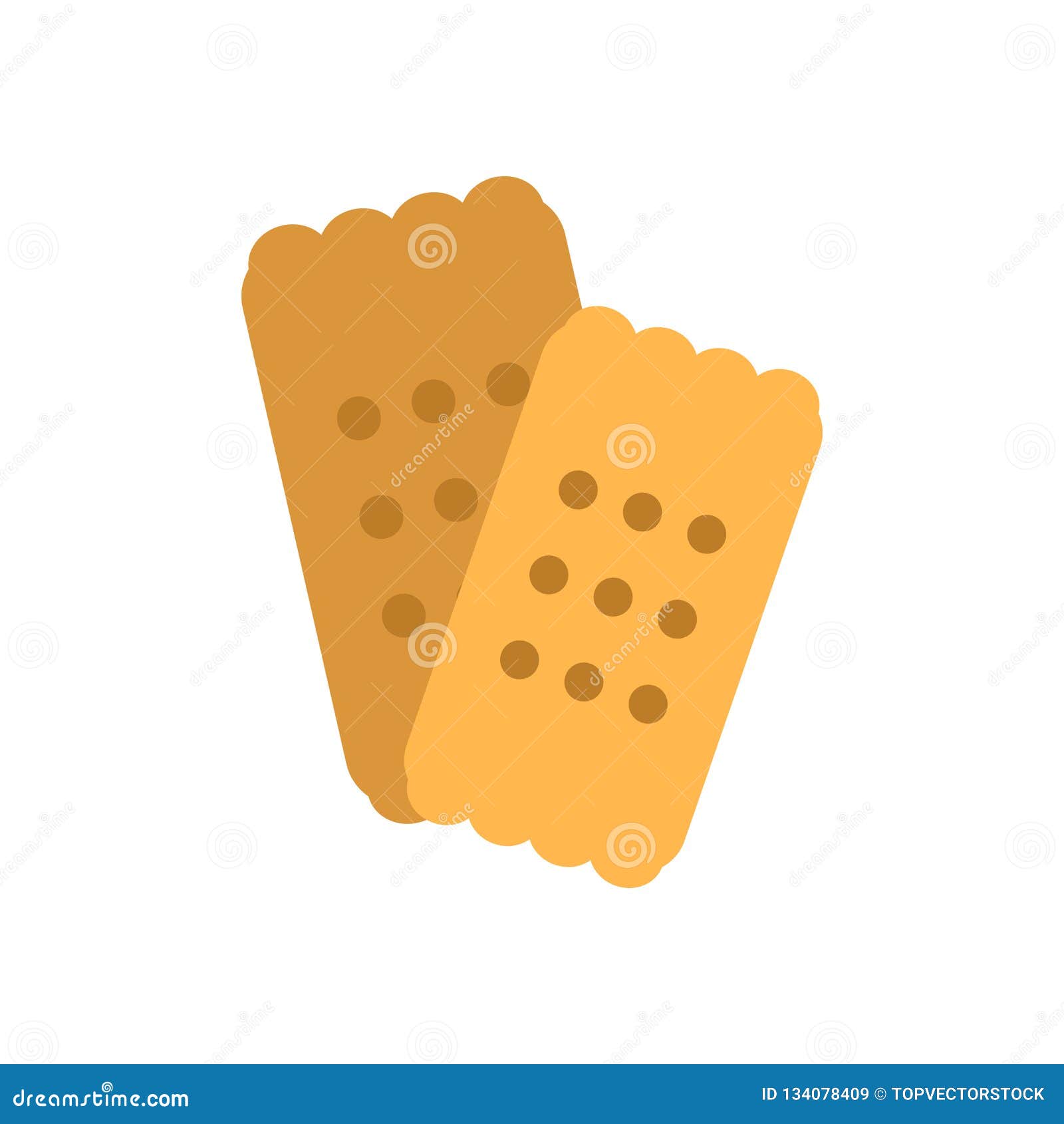 Biscuit Icon Vector Isolated on White Background, Biscuit Sign Stock ...