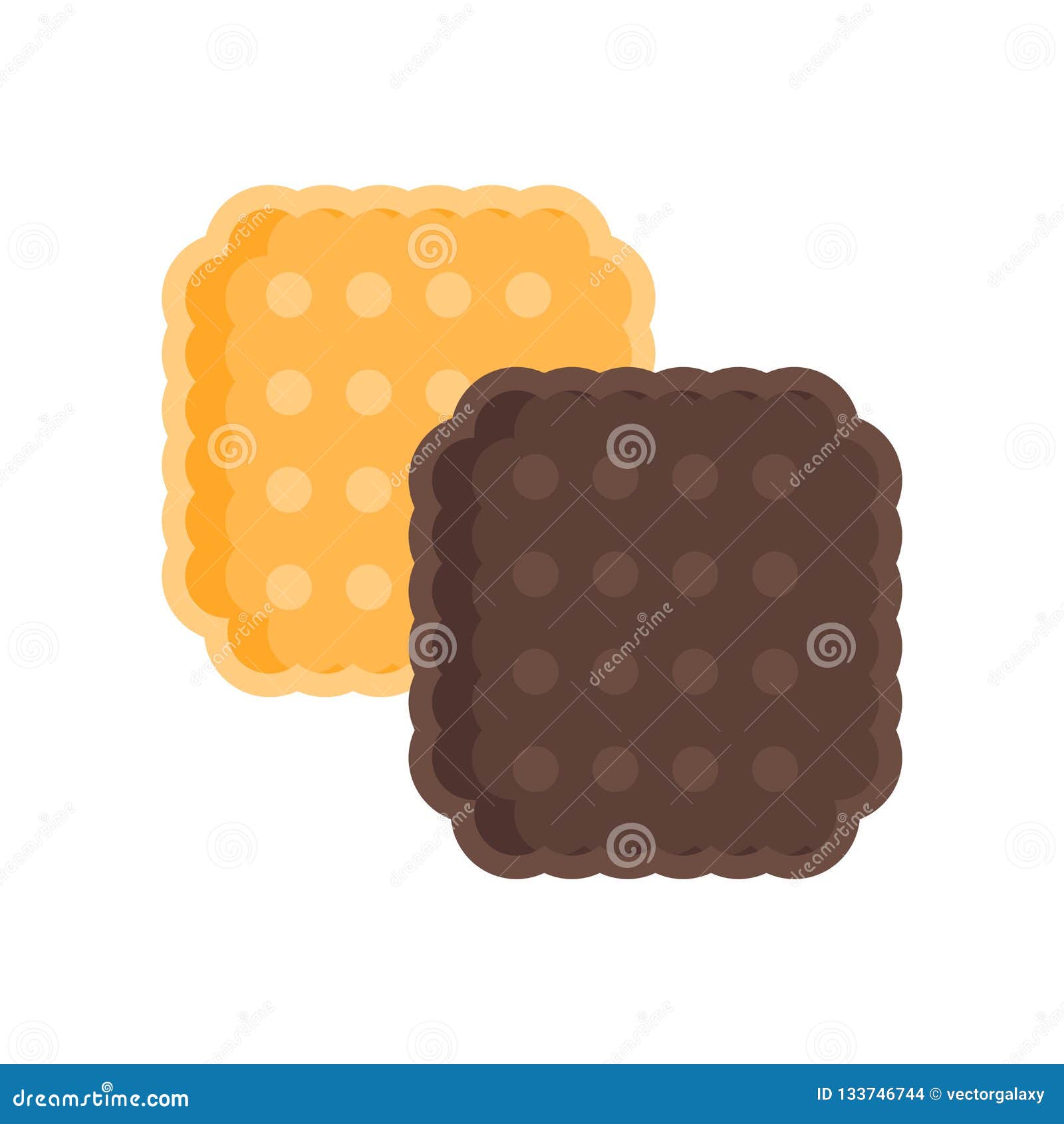 Biscuit Icon Vector Sign and Symbol Isolated on White Background Stock ...