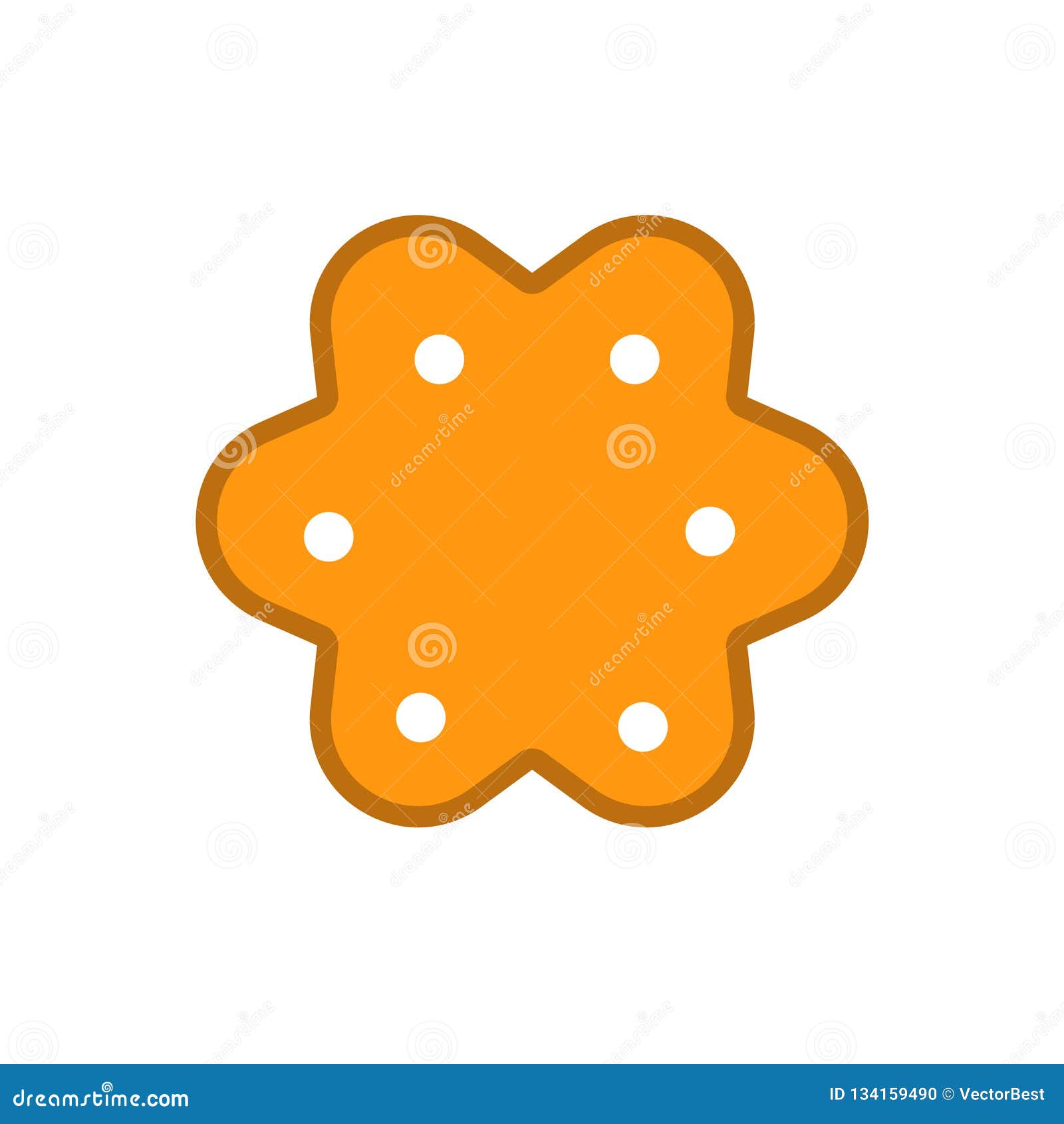 Biscuit Icon Vector Sign and Symbol Isolated on White Background Stock ...