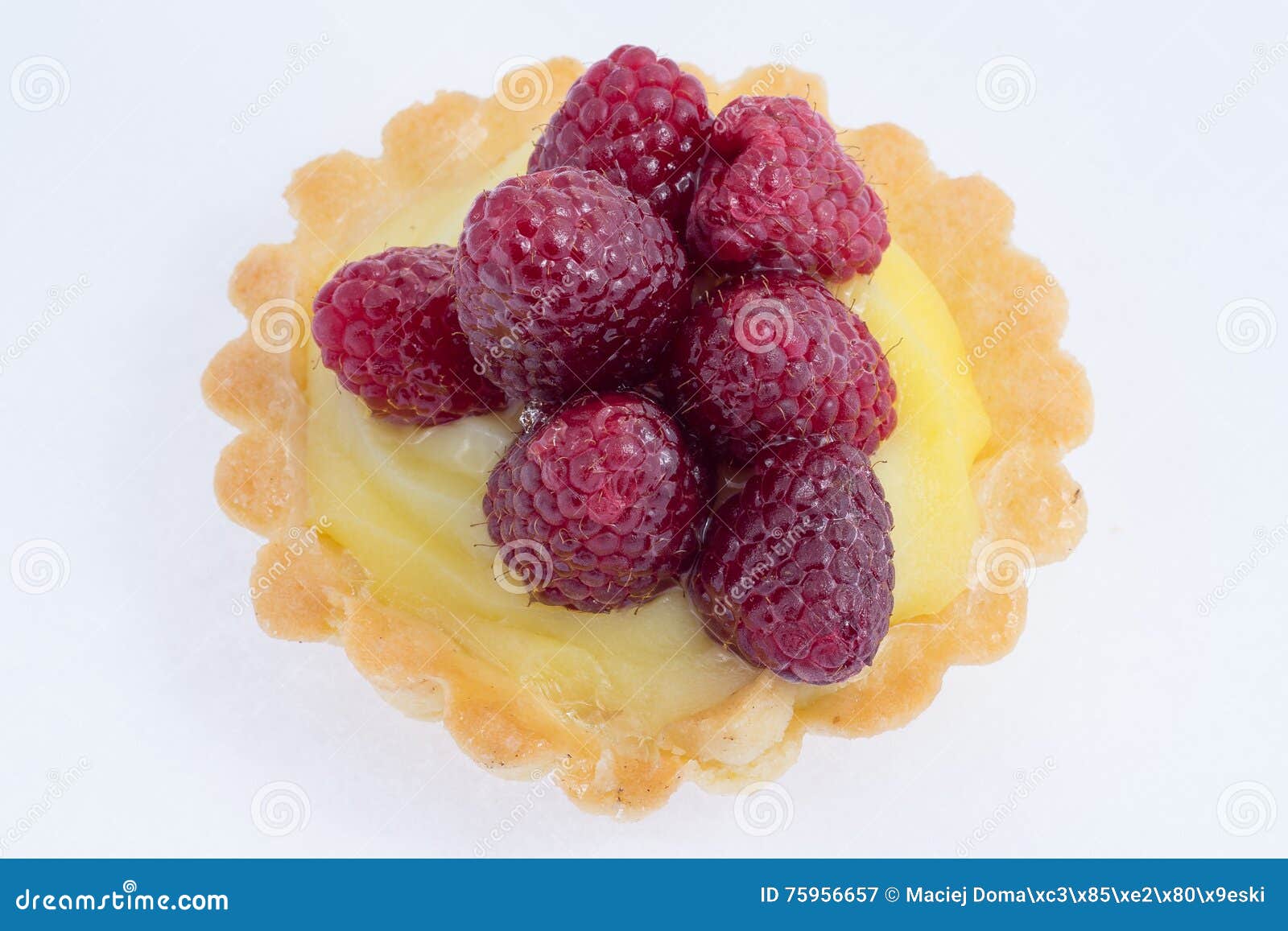 Biscuit with Jam and Raspberries Stock Image - Image of cream, food ...