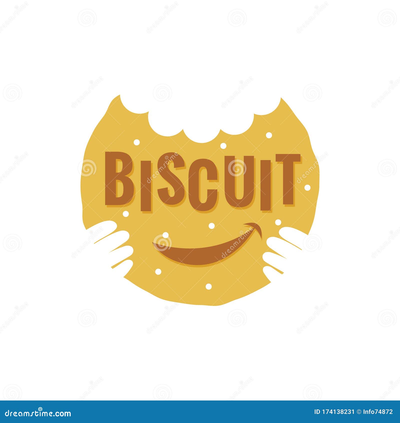 Biscuit Logo Design.Vector Illustration Stock Illustration ...