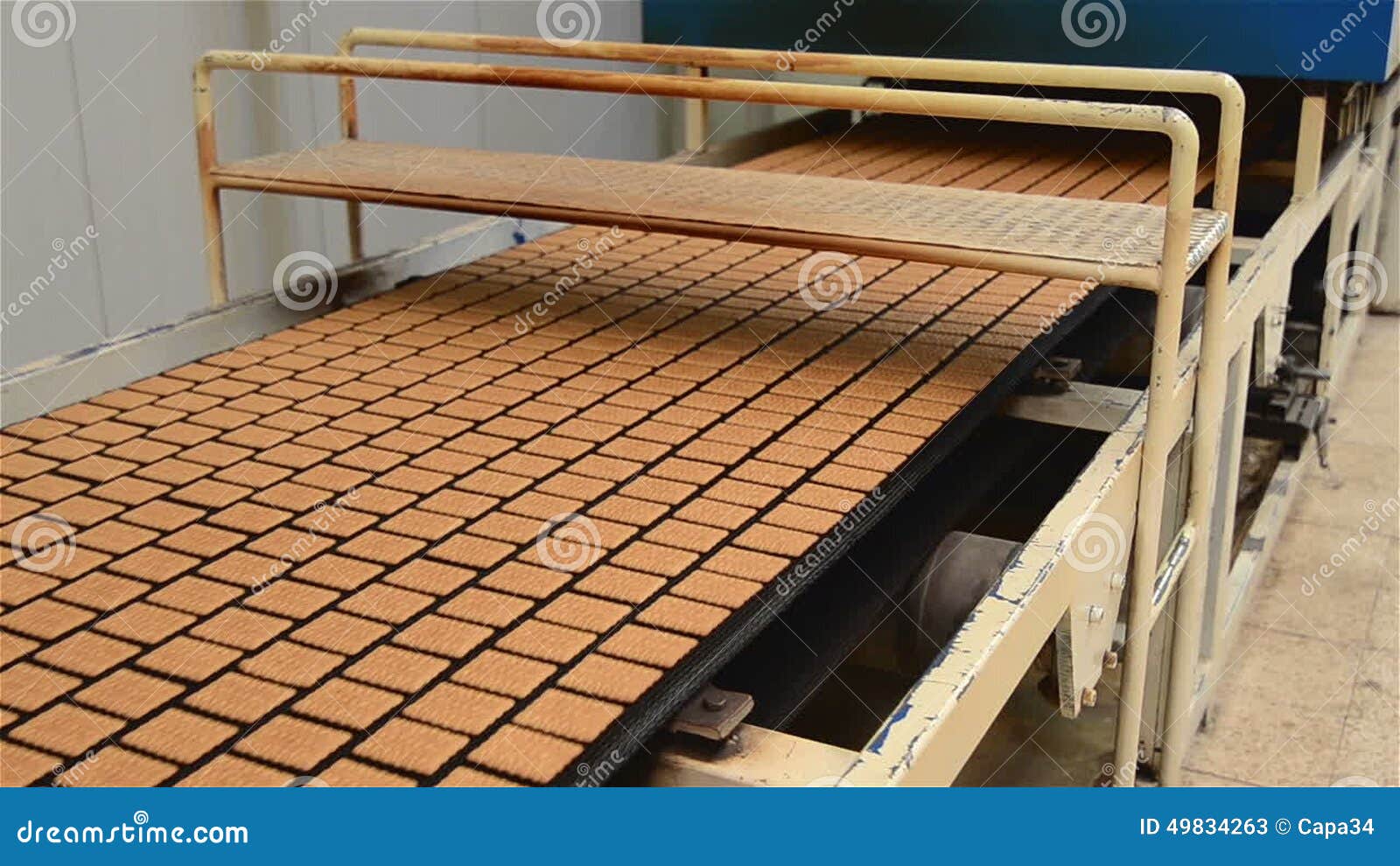 Biscuit making process stock video. Video of cookie, factory - 49834263