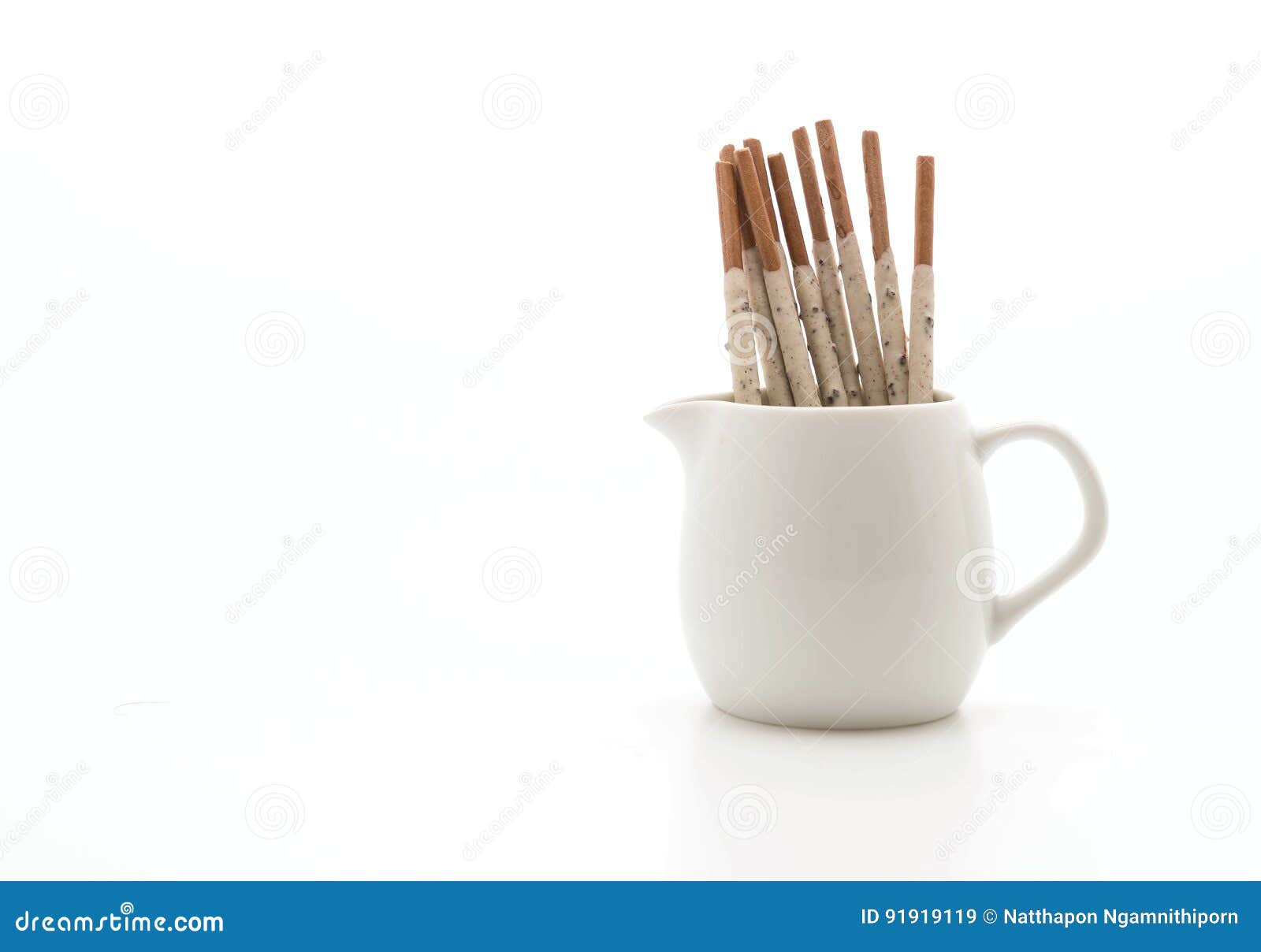 Biscuit Stick with Cookie and Cream Flavored Stock Image - Image of ...