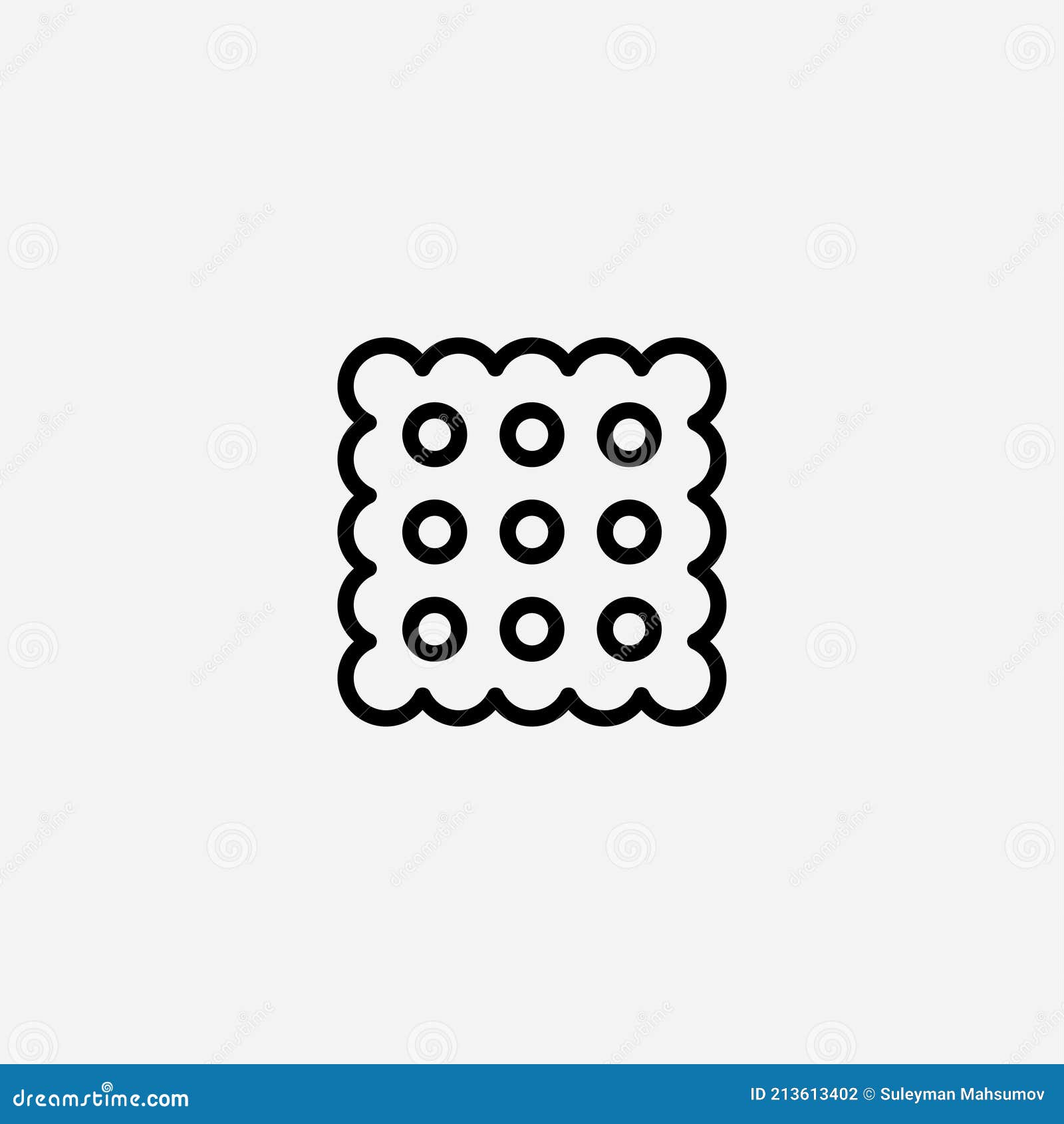 Biscuit Vector Icon Sign Symbol Stock Vector - Illustration of graphic ...