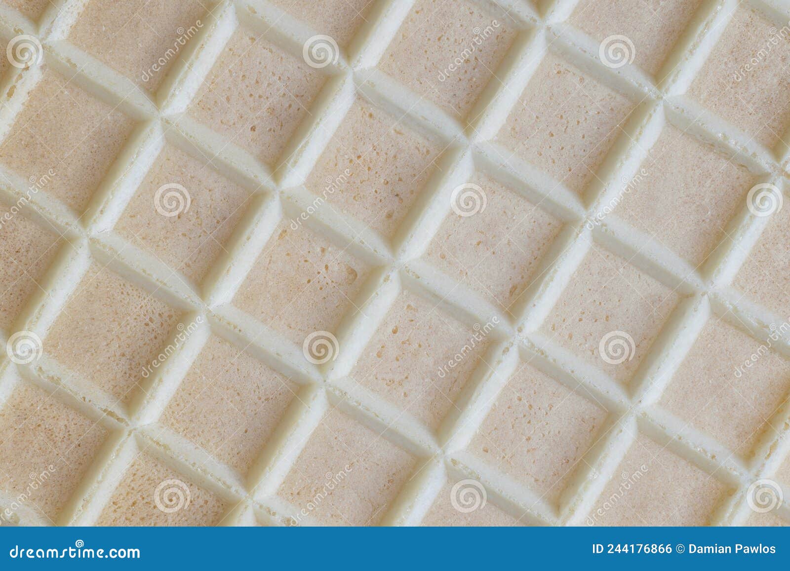 A Biscuit Wafer Sheet With A Square Rough Texture Stock Photography ...