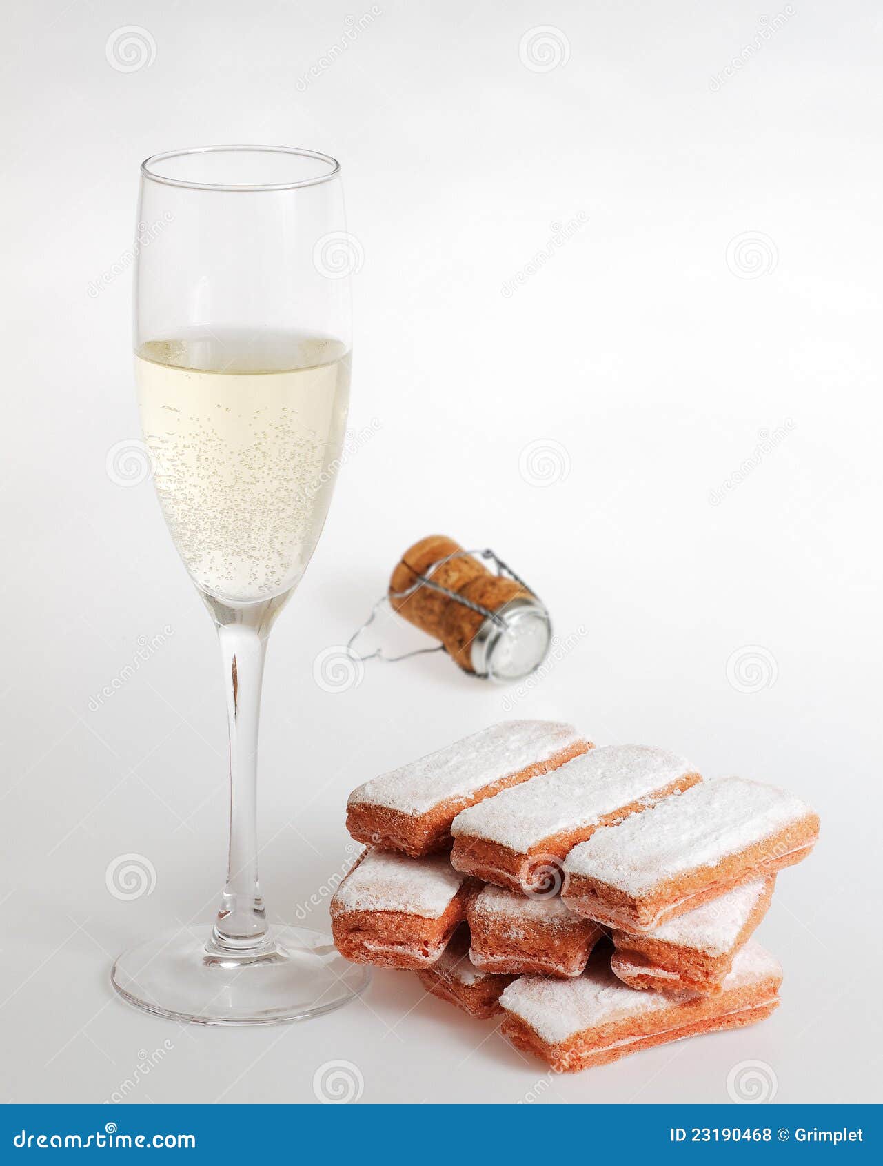 Biscuits stock photo. Image of beverage, champagne, alcohol - 23190468
