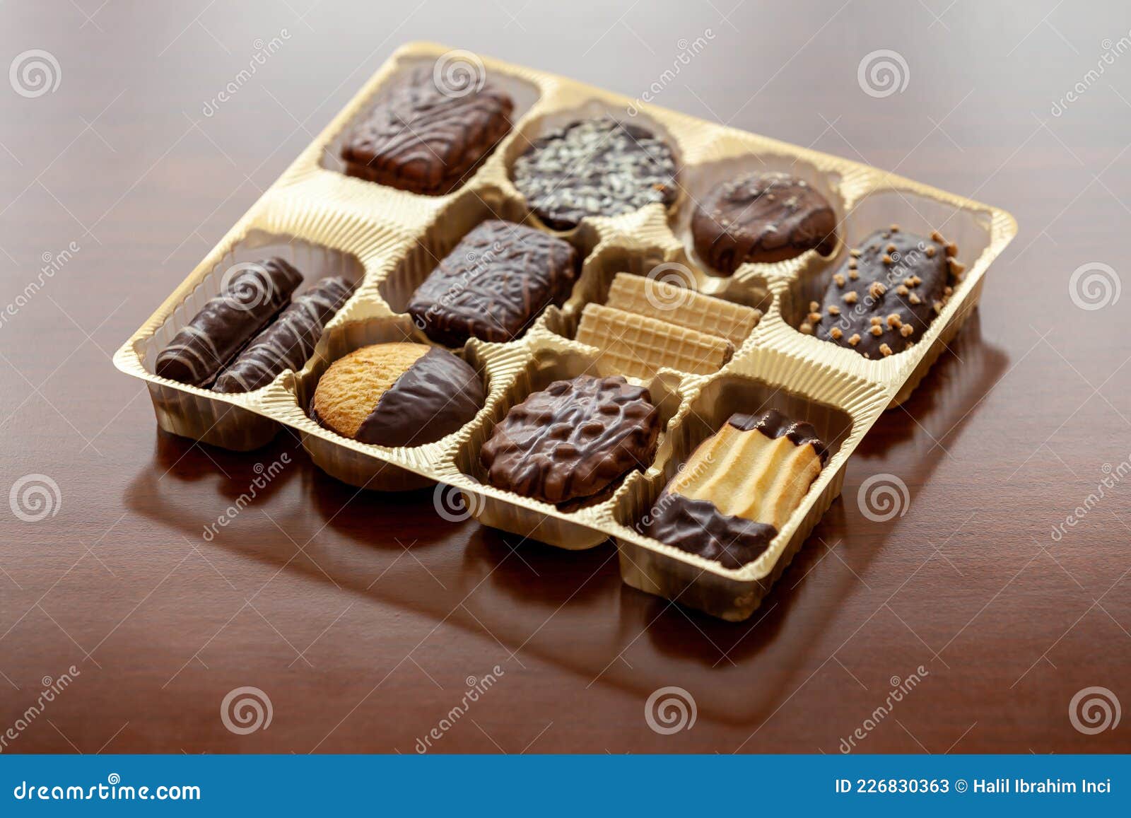 Biscuits box stock image. Image of gift, biscuits, black - 226830363