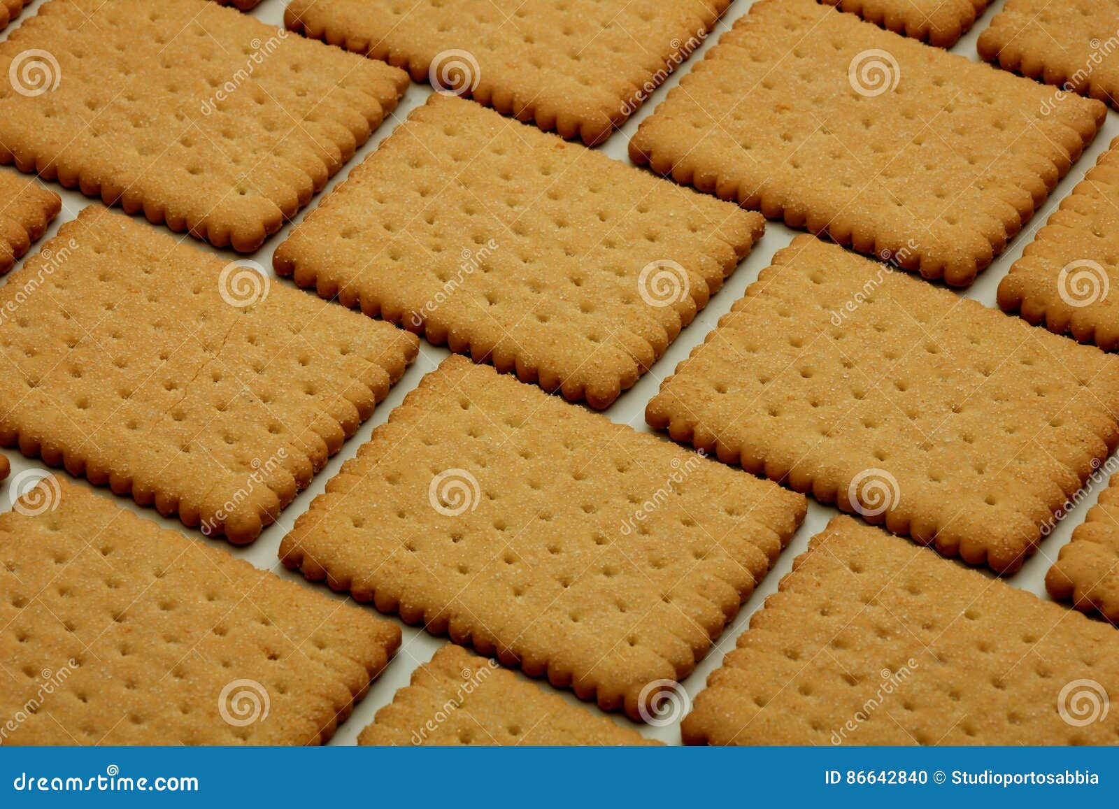 Biscuits in brick pattern stock photo. Image of sugar - 86642840