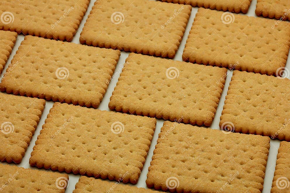 Biscuits in brick pattern stock image. Image of cracker - 90575973