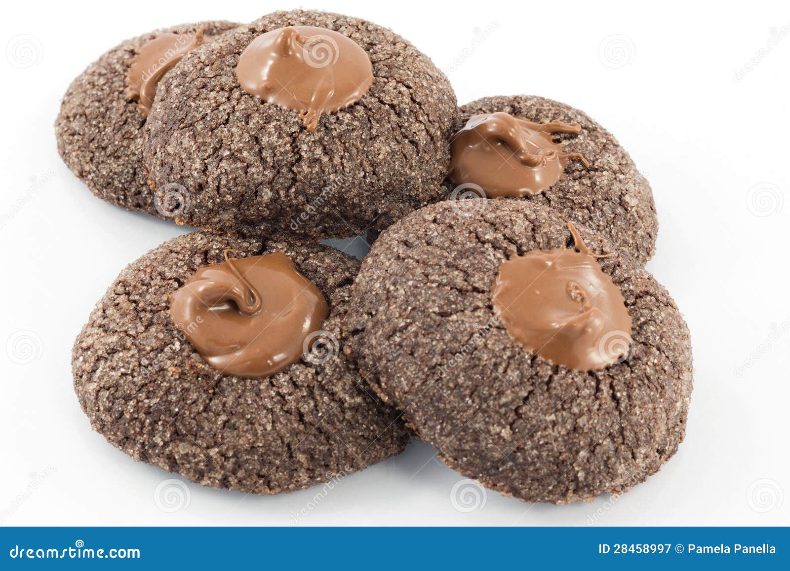 Biscuits with chocolate stock image. Image of meals, stuffed - 28458997