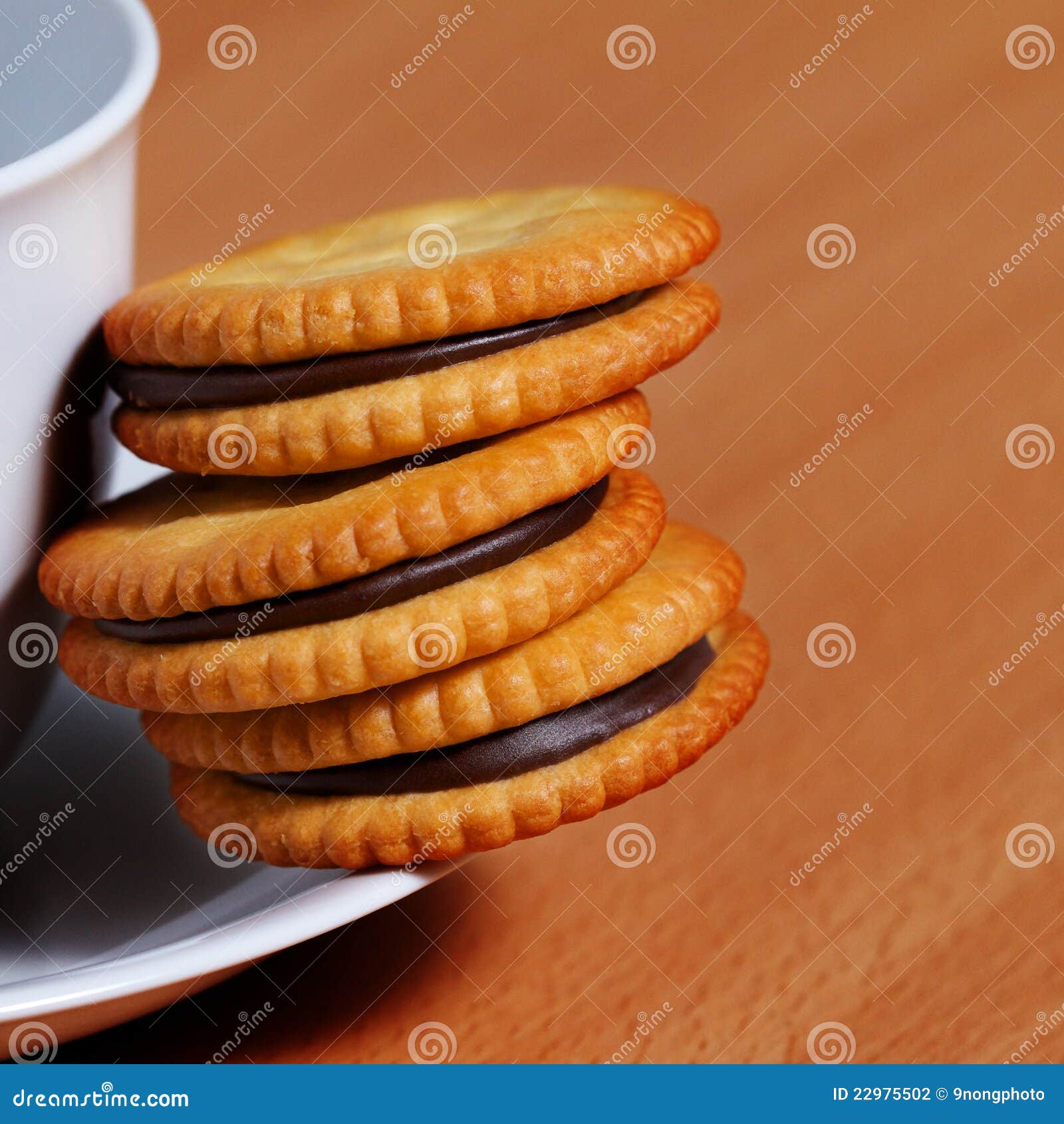 Biscuits for coffee break stock photo. Image of junk - 22975502