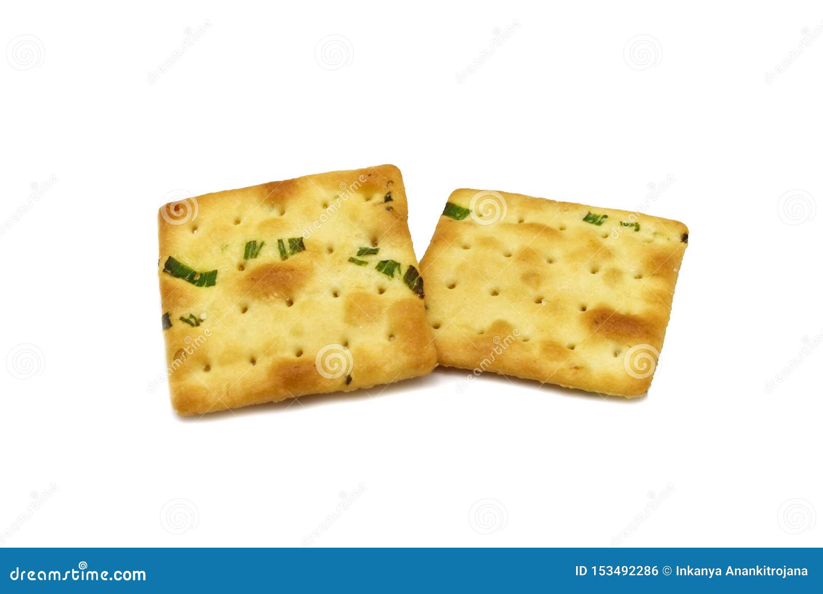 Biscuits Cracker Square Design.Great Flavor Combination of Green Onion ...