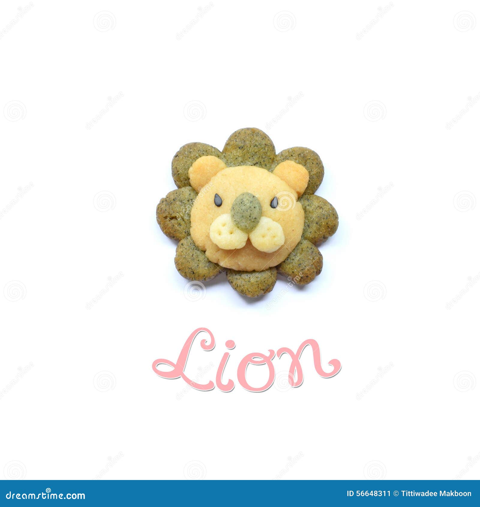 Biscuits de lion image stock. Image du festif, dessert - 56648311