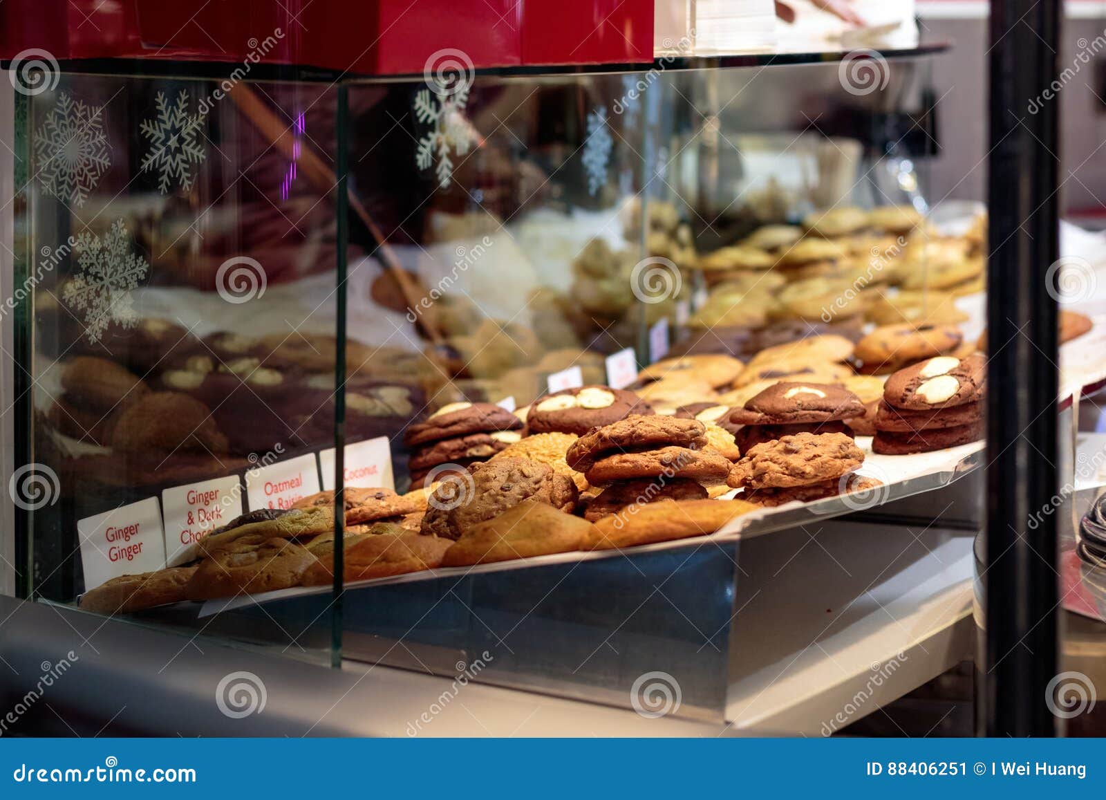 Biscuits on Display at Covent Garden Stock Image - Image of glass ...