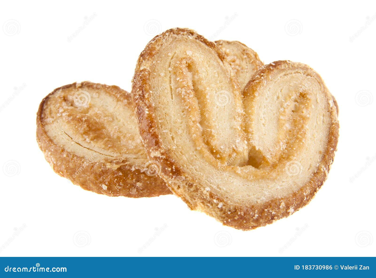 Biscuits Ears Isolated on White Background Stock Photo - Image of brown ...