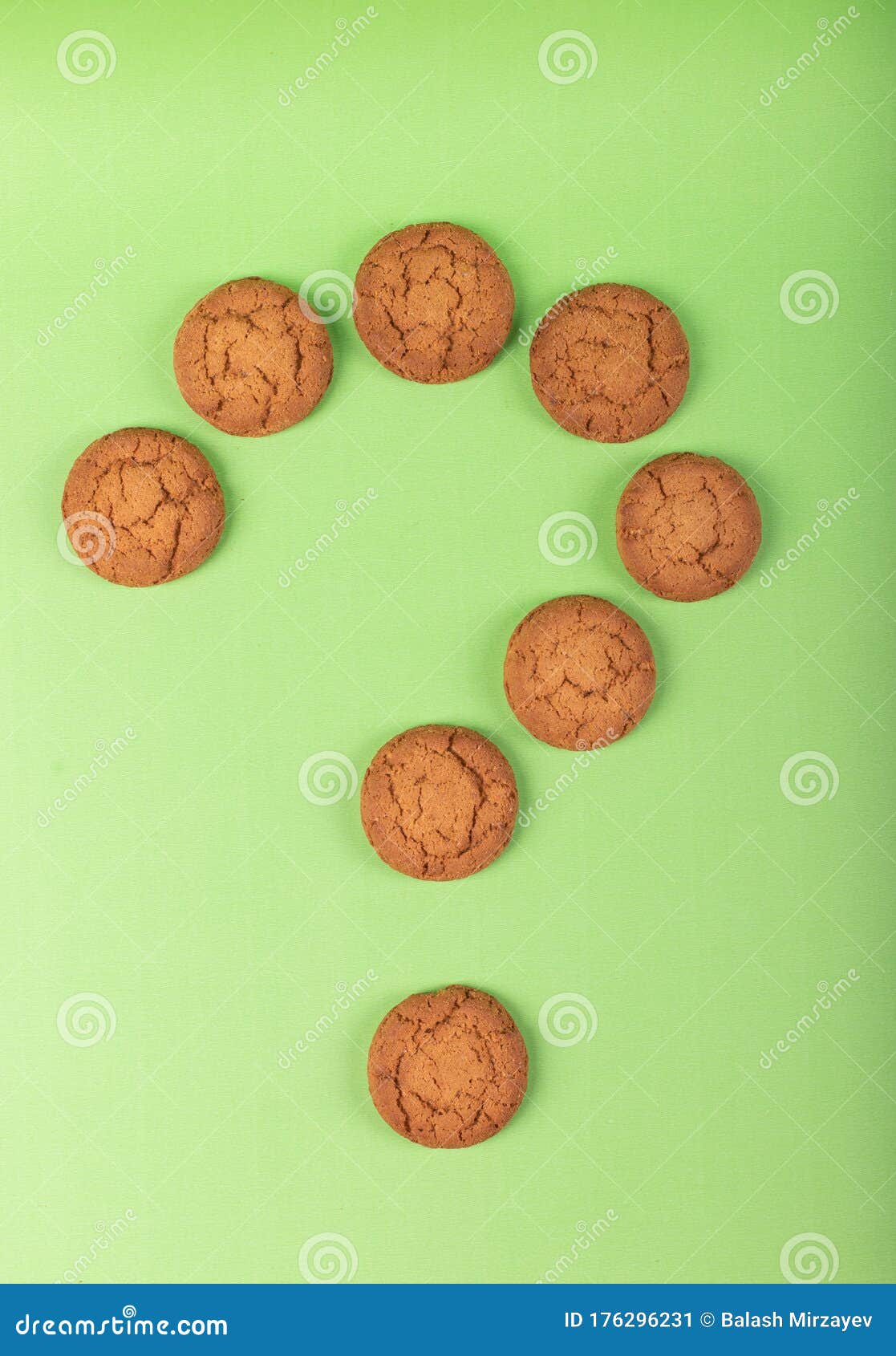 Biscuits in the Form of a Question Mark Stock Image - Image of circle ...