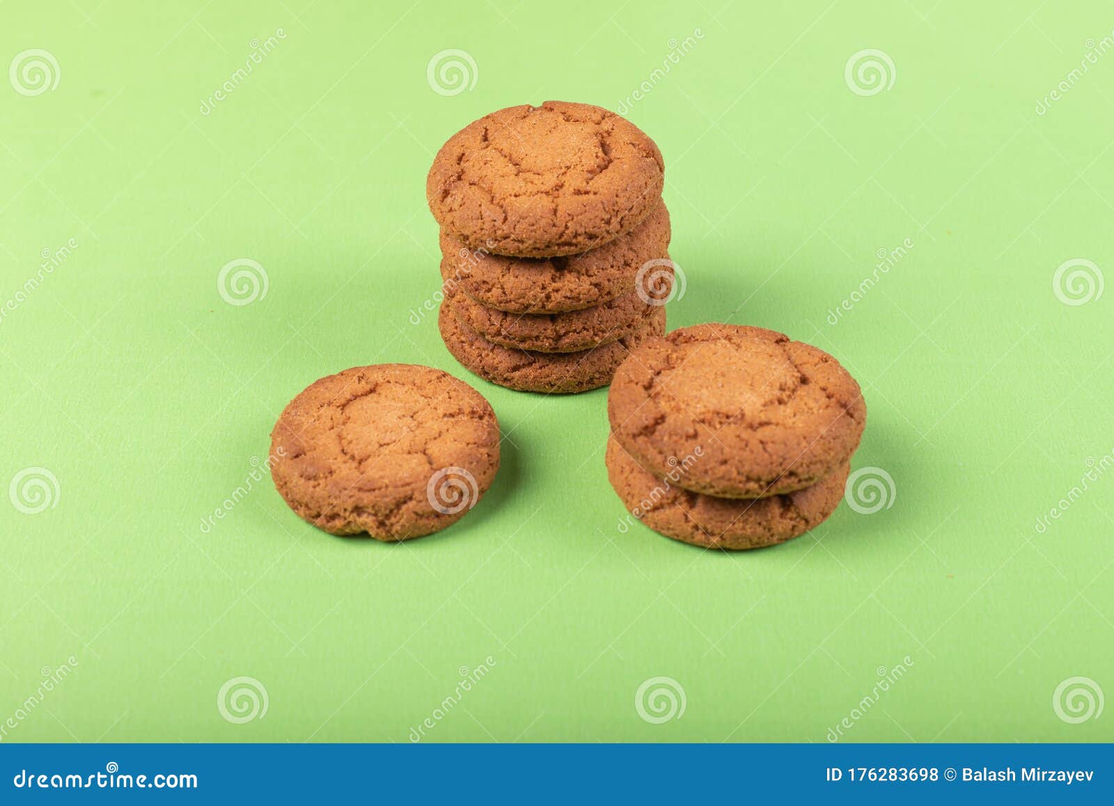 Biscuits in the Form of a Triangle Stock Photo - Image of bakery ...
