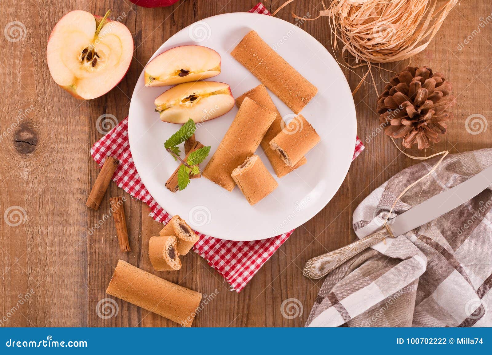 Biscuits with Fruit Filling. Stock Photo - Image of marmalade, dessert ...