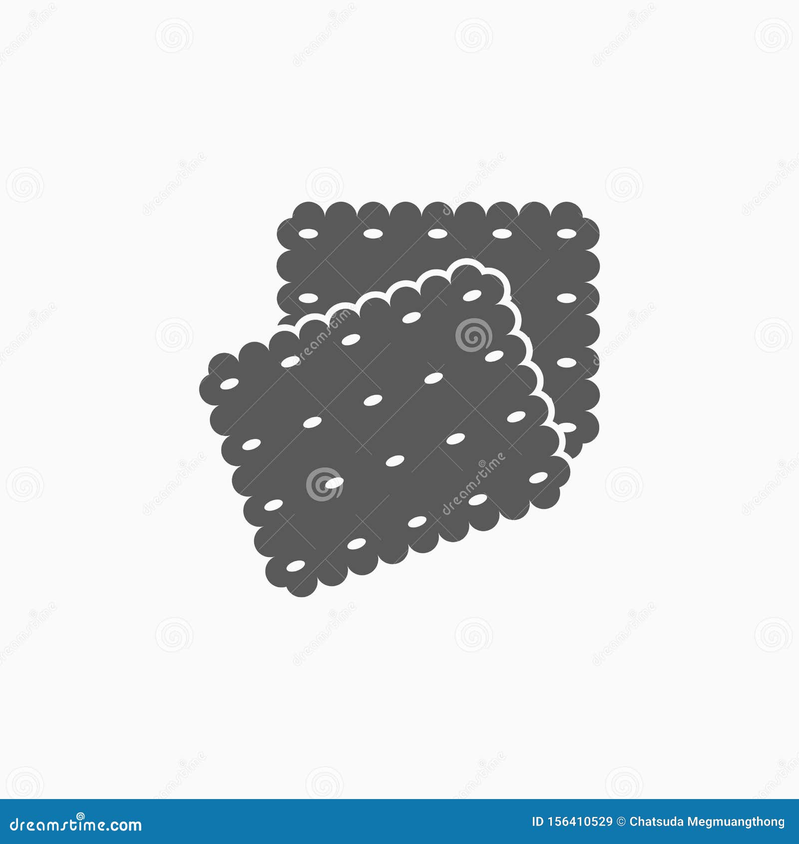 Biscuits Icon, Cracker, Food, Breakfast, Eat Stock Vector ...