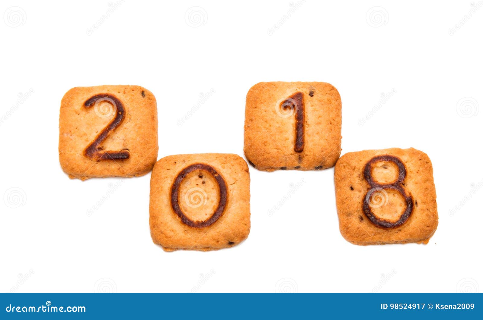 Biscuits with numbers stock image. Image of cookie, traditional - 98524917