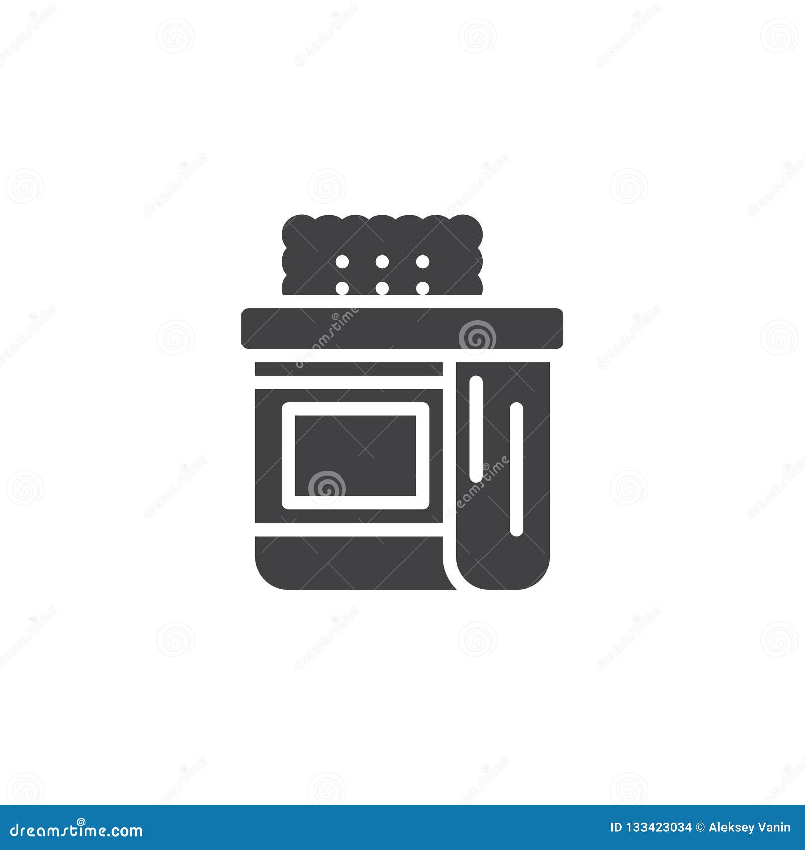 Biscuits Package Vector Icon Stock Vector - Illustration of cookies ...