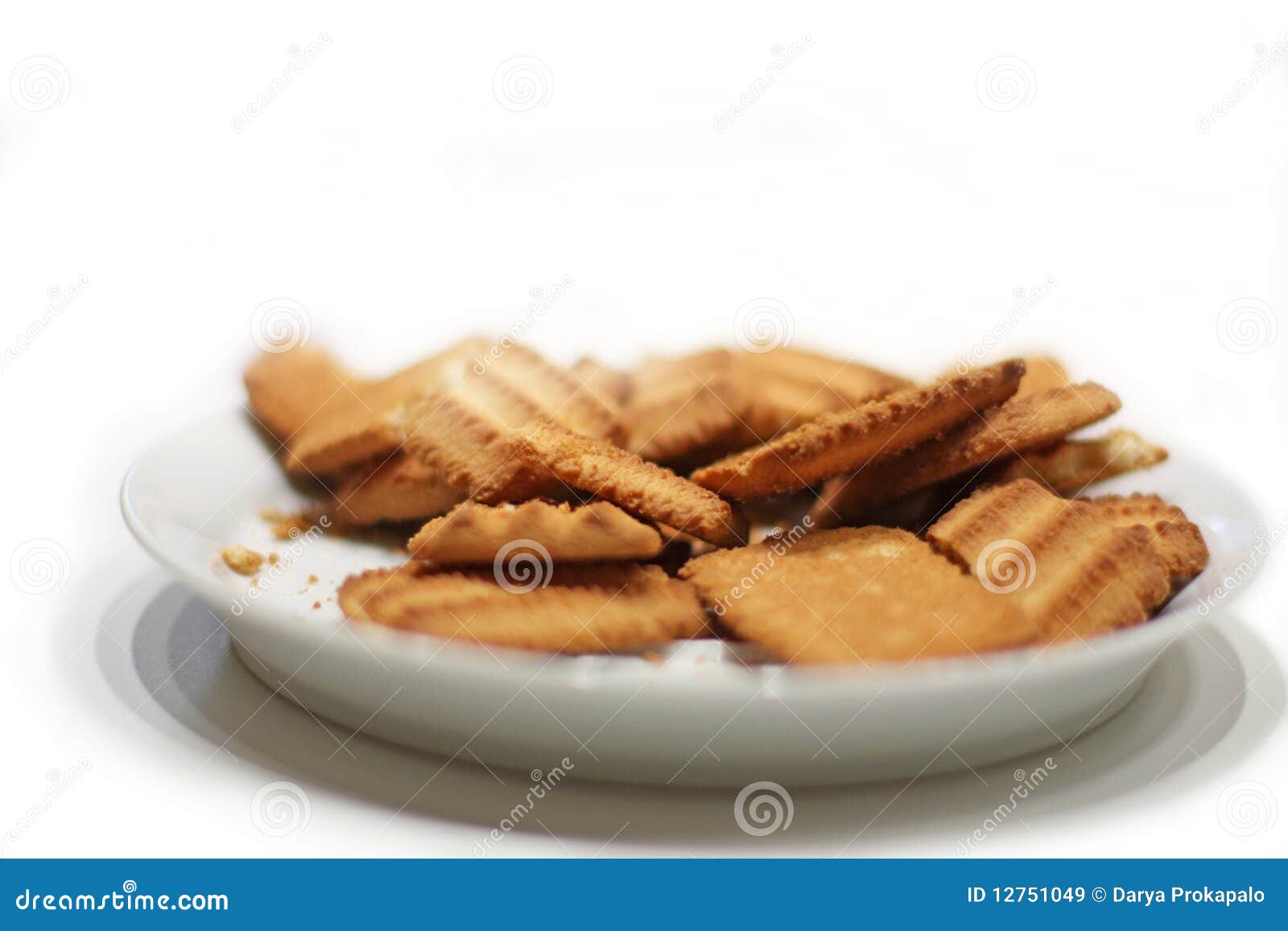 Biscuits on a plate stock image. Image of cookies, close - 12751049