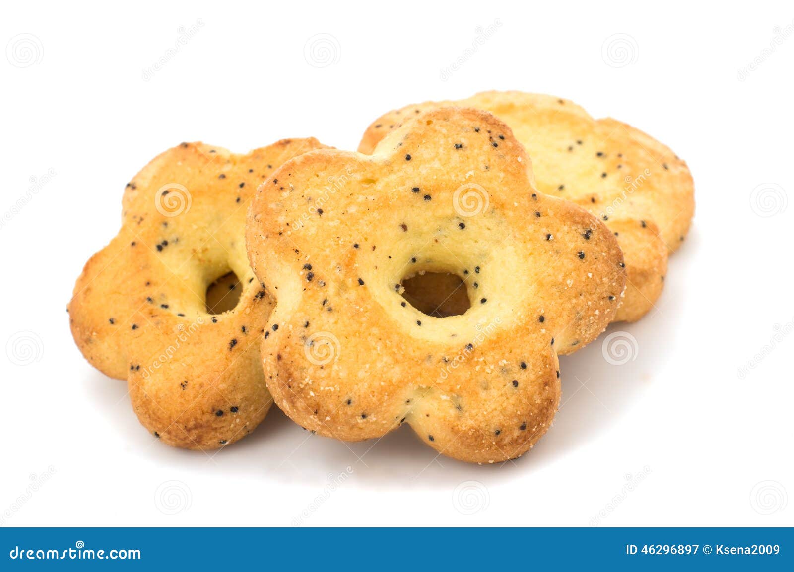 Biscuits with poppy seeds stock image. Image of cookie - 46296897