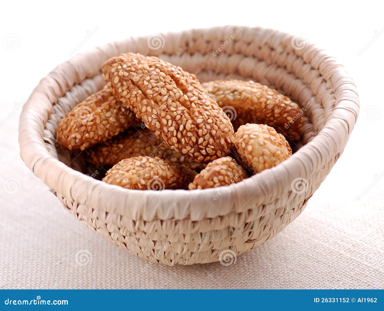 Biscuits with sesame seeds stock photo. Image of closeup - 26331152