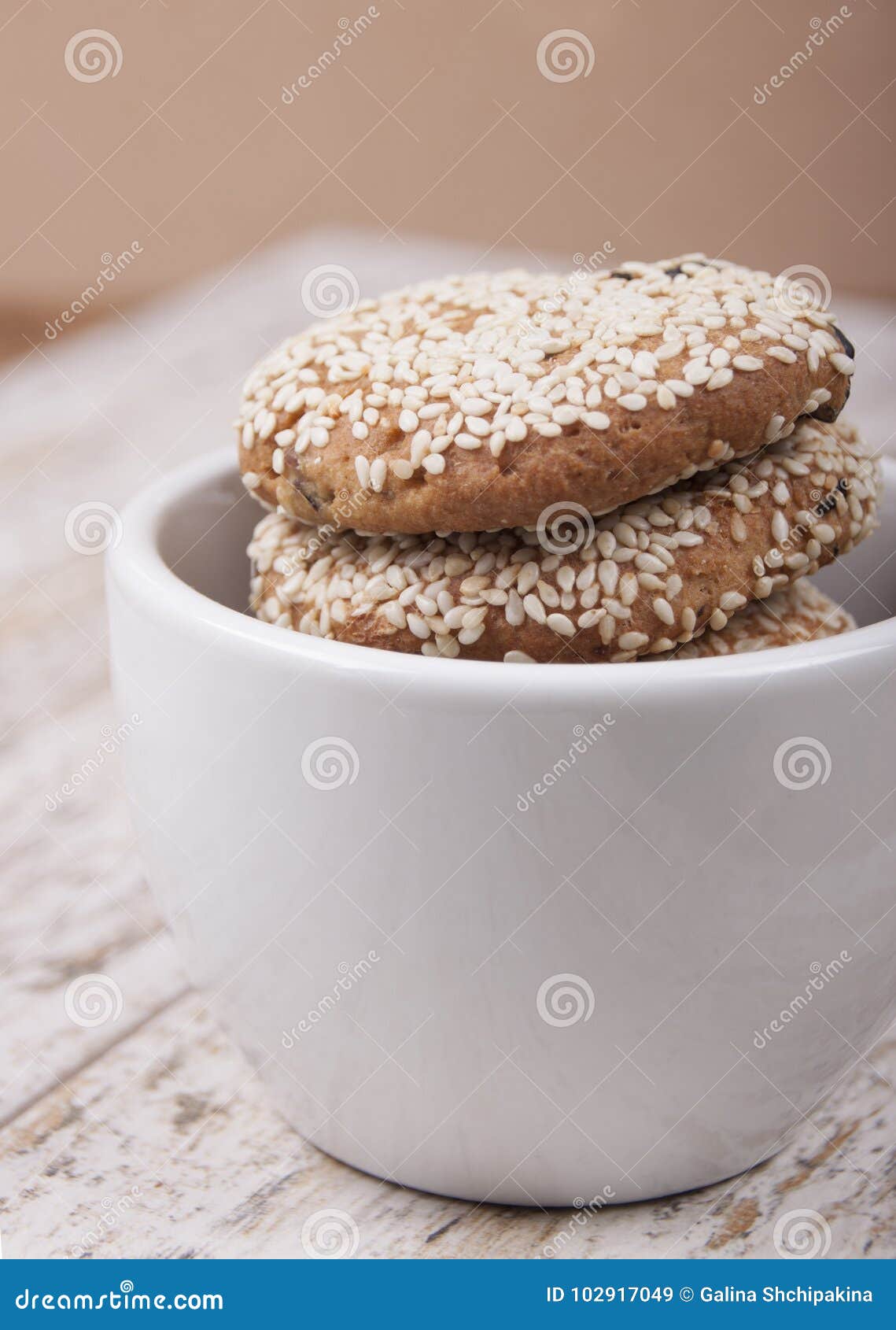 Biscuits with sesame seeds stock image. Image of sesame - 102917049