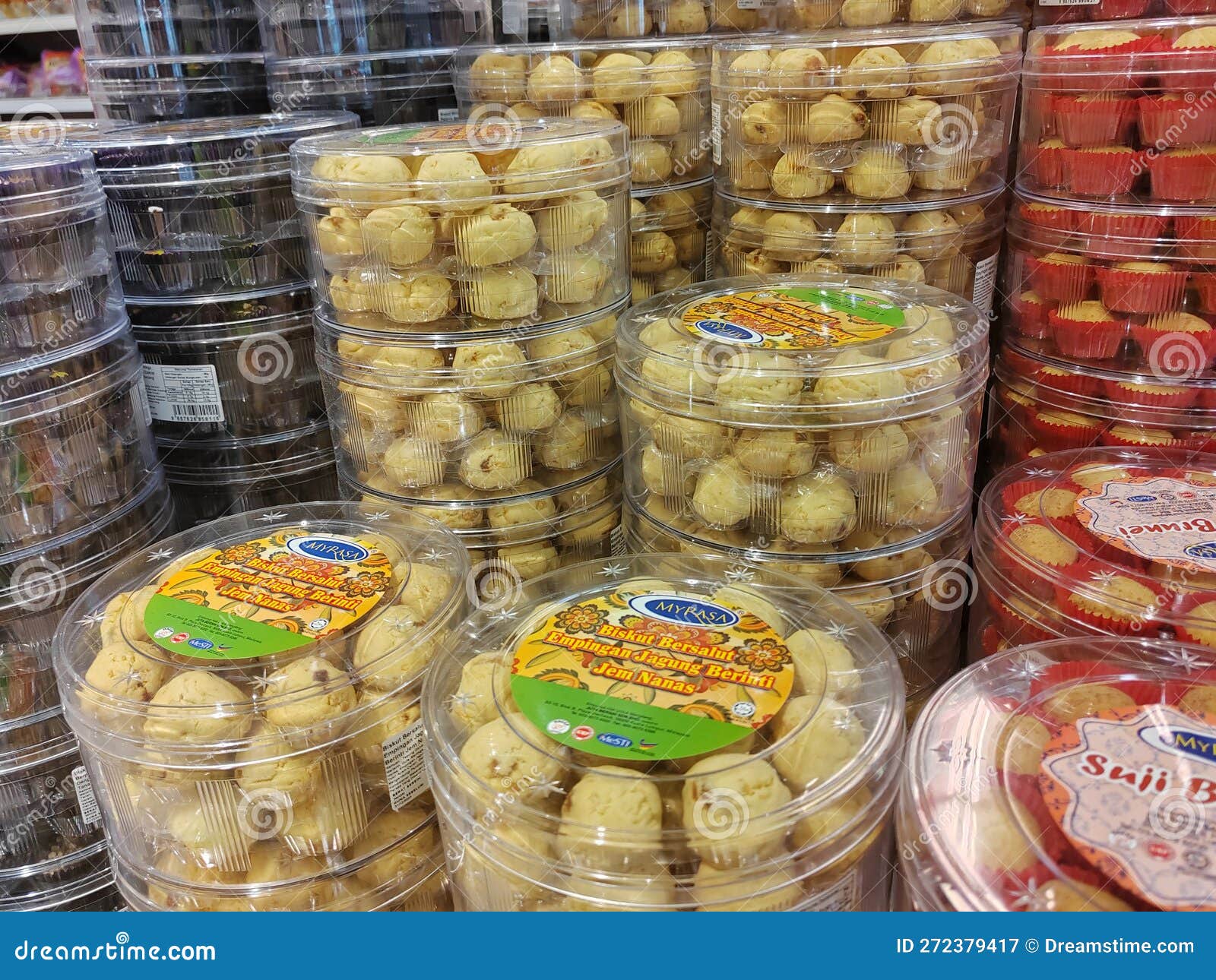 The Biscuits are Sold in Transparent Plastic Containers and are Sorted ...