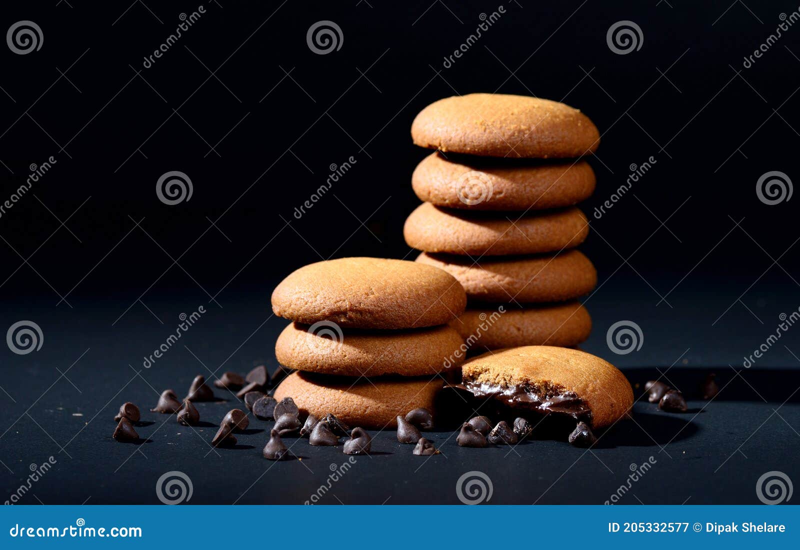 BISCUITS - Stack of Delicious Cream Biscuits Filled with Chocolate ...