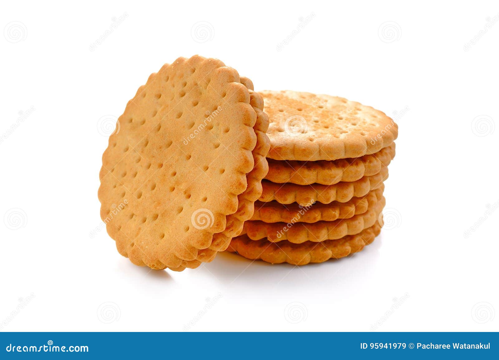 BISCUITS - a Stack of Delicious Wheat Round Biscuits Stock Image ...
