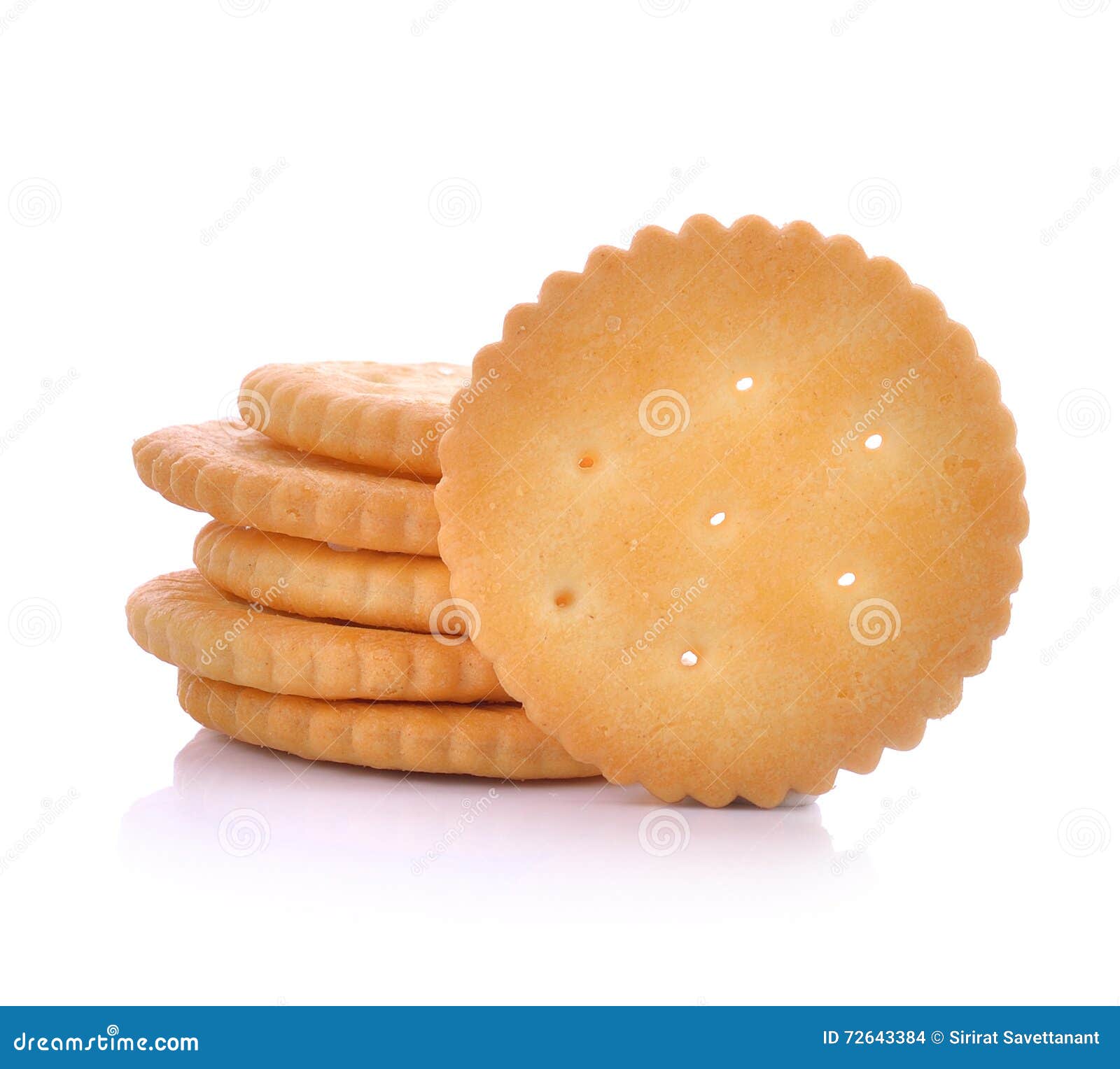 BISCUITS - a Stack of Delicious Wheat Round Biscuits Isolated on Stock ...