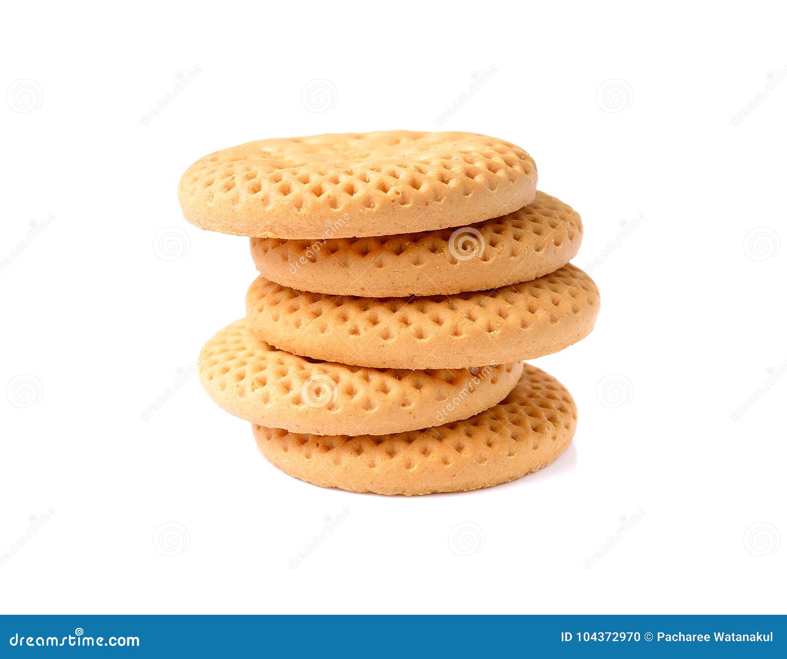 Biscuits, a Stack of Delicious Wheat Round Biscuits with a Few C Stock ...