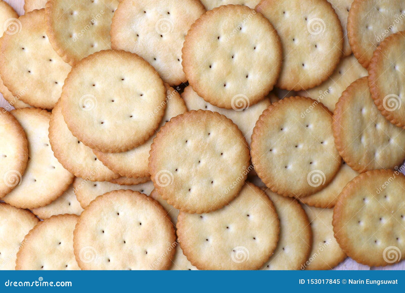 Biscuits are Stacked on the Wooden Table with Selective Focus. Stock ...