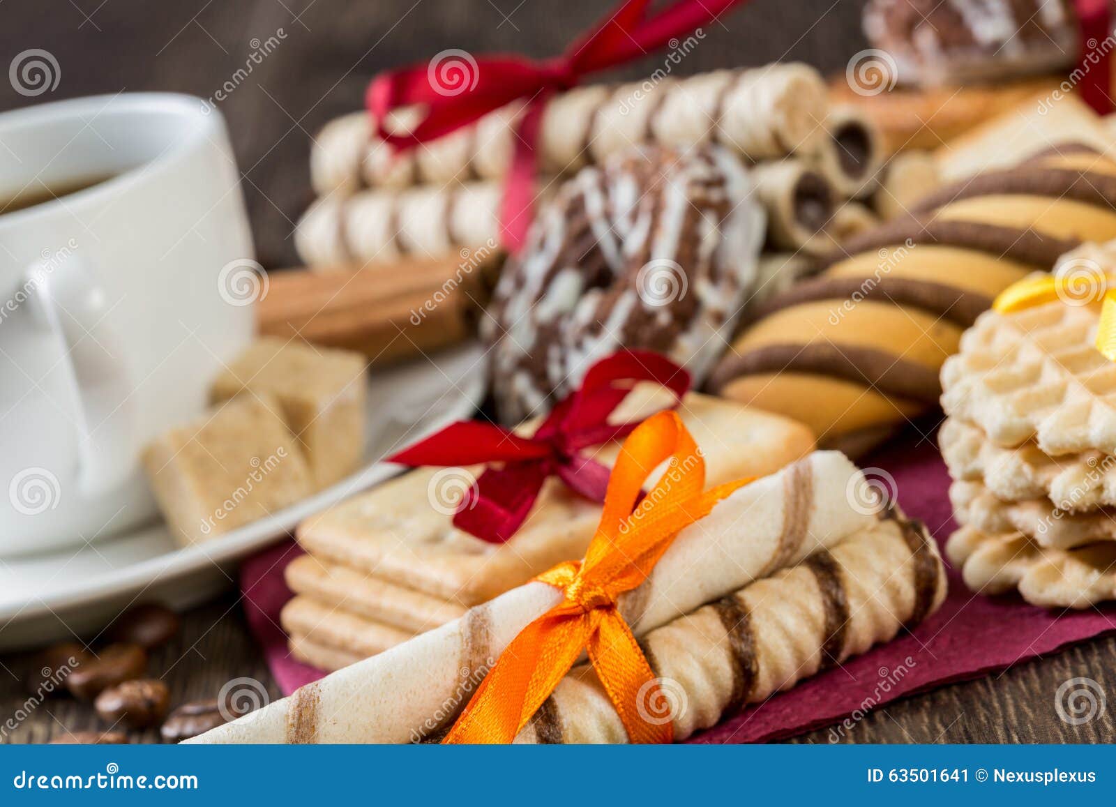 Biscuits on table stock image. Image of cinamon, healthy - 63501641