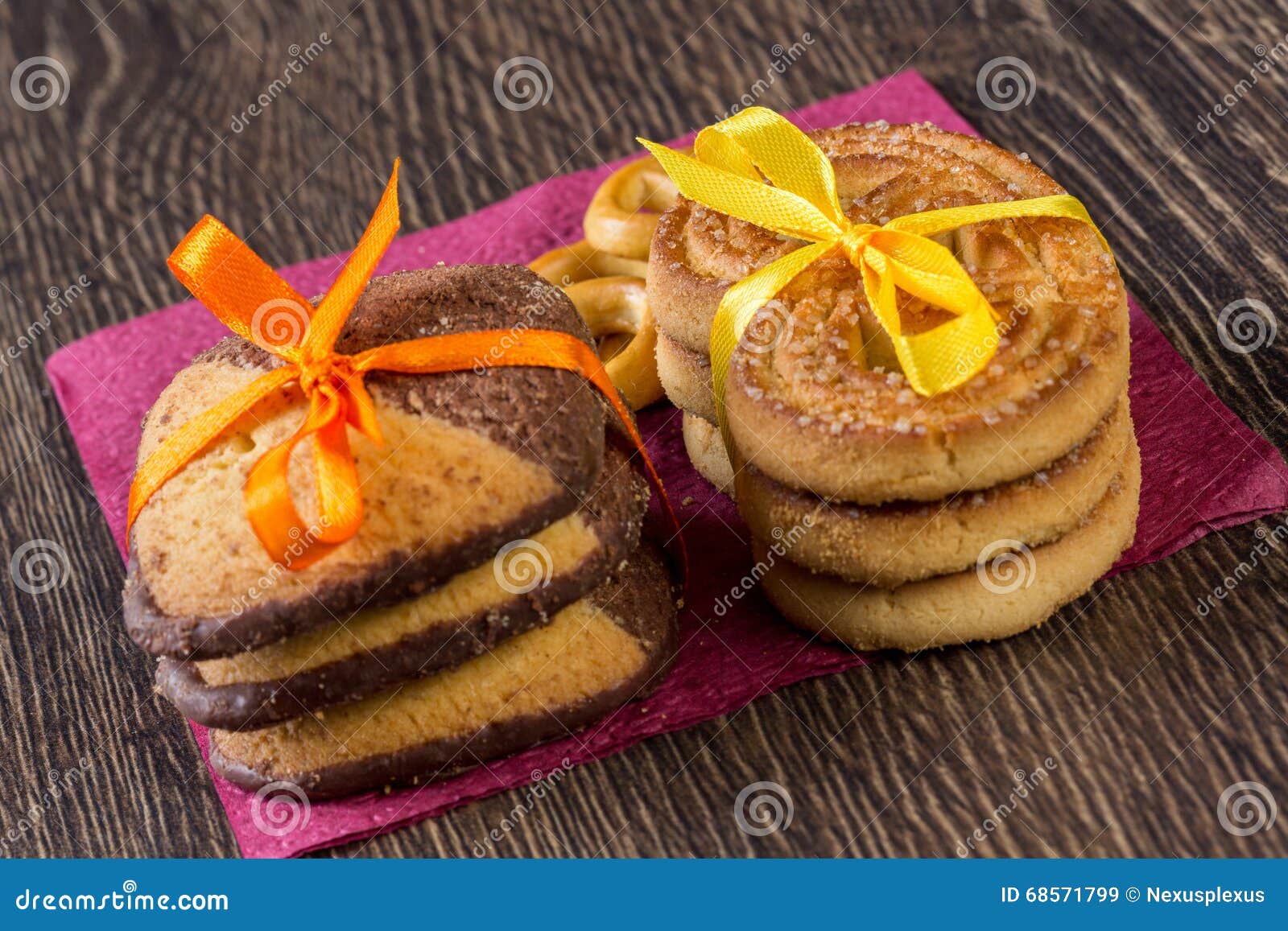 Biscuits on table stock image. Image of flavor, biscuits - 68571799