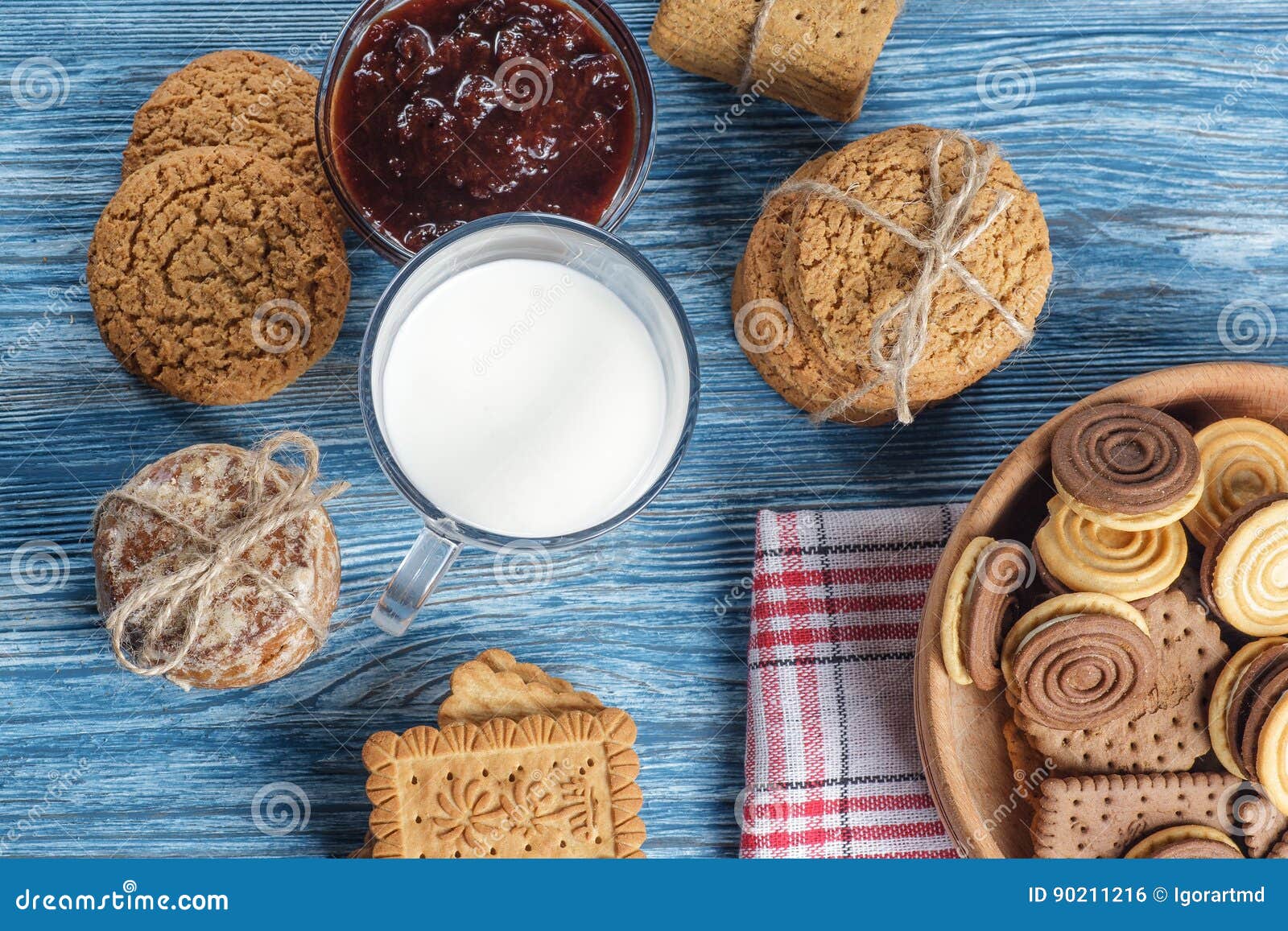 Biscuits on table stock photo. Image of table, white - 90211216