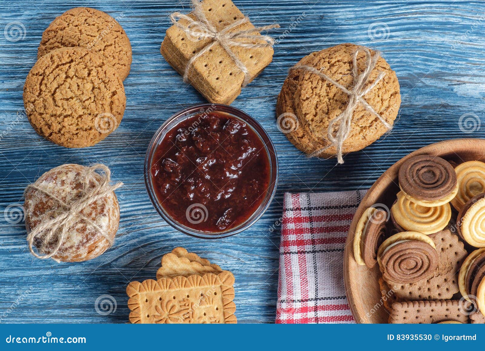 Biscuits on table stock photo. Image of breakfast, healthy - 83935530