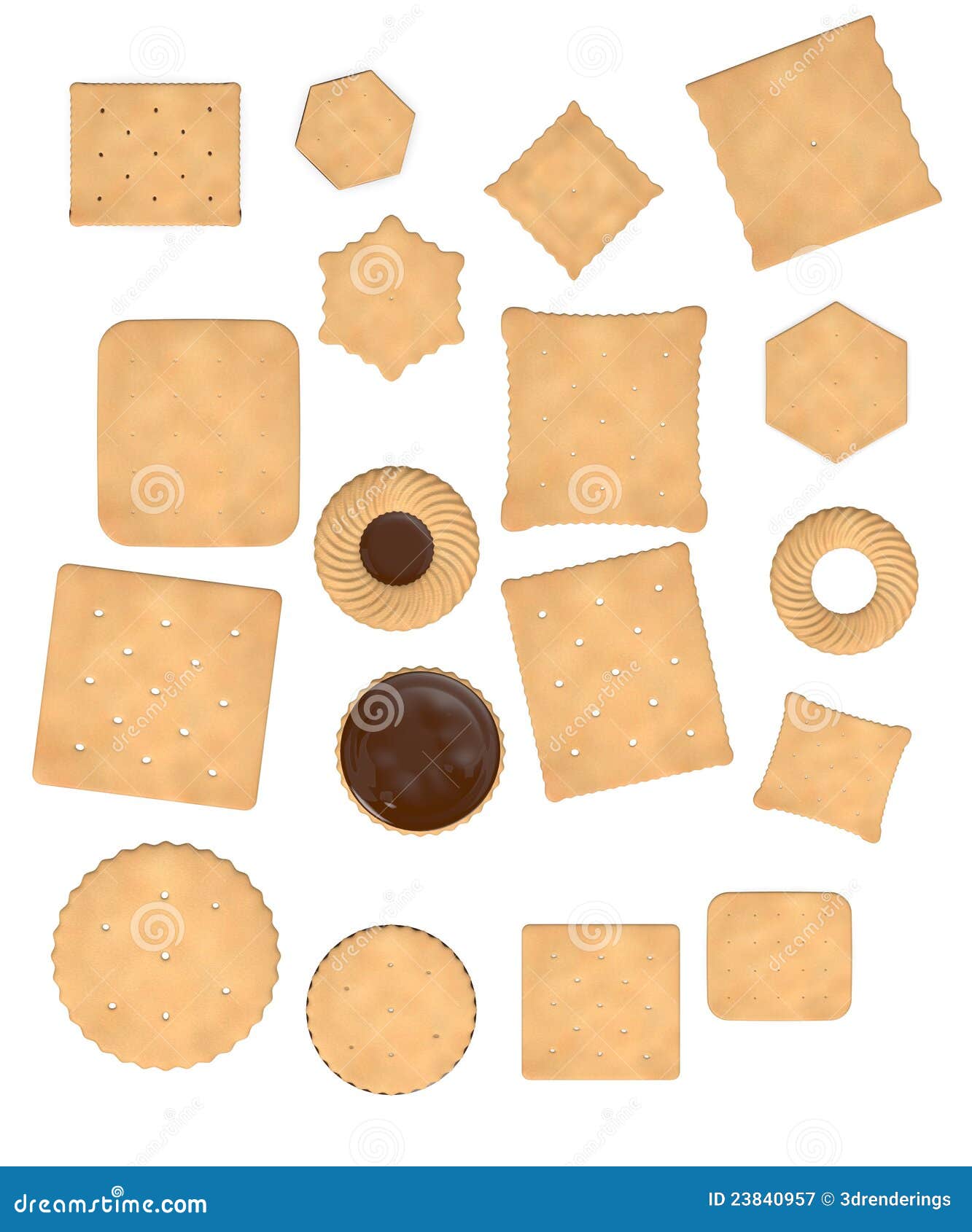 Biscut set (top) stock illustration. Illustration of breakfast - 23840957