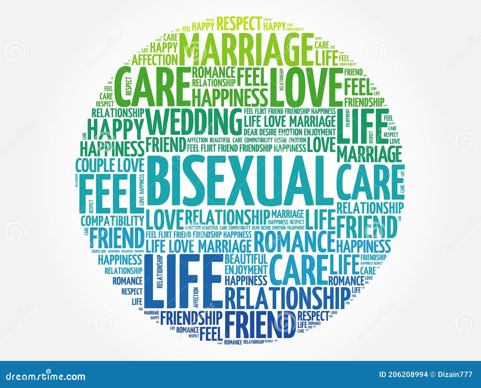 Bisexual circle word cloud stock illustration. Illustration of cloud ...