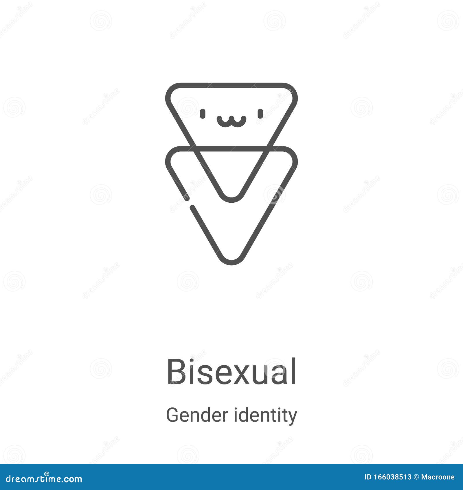 Bisexual Icon Vector from Gender Identity Collection. Thin Line ...